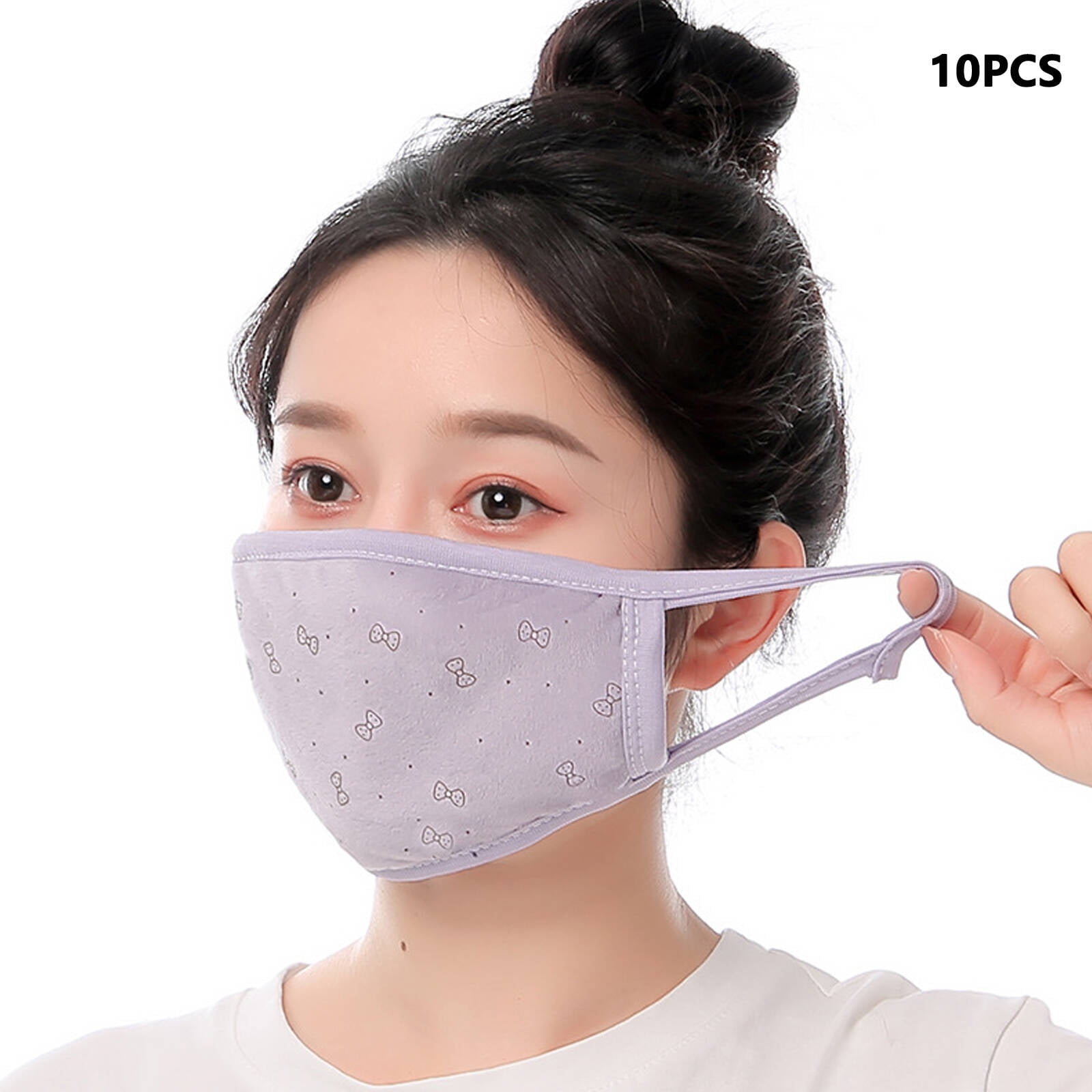 TELOLY 10Pcs Full Face Mask,Comfortable Wearing Experience Facemask,Eco ...