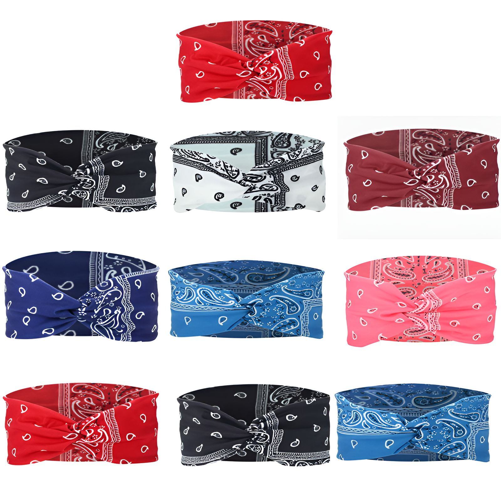 TELOLY 10Pcs Headbands for Women,Tension-Reduced Structure Fiber ...