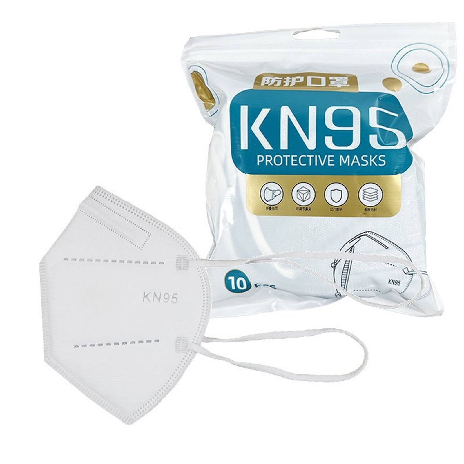 TELOLY 10Pcs Kn95 Face Masks,Breathing Valve Face Masks,Industrial ...