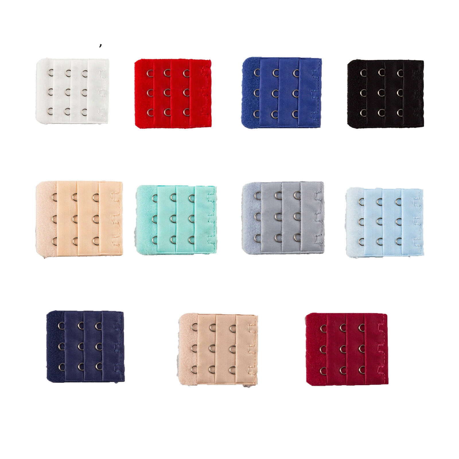 TELOLY 11Pcs Bra Extenders 3 Hooks,Color Match Trapless Bras for Women ...