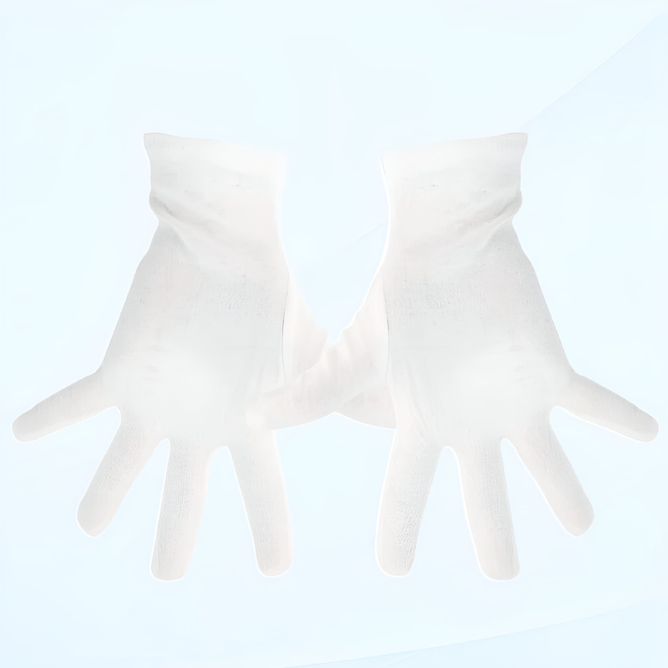 TELOLY 12 Pairs Small 100% White Cotton Gloves for Eczema, Moisturizing ...