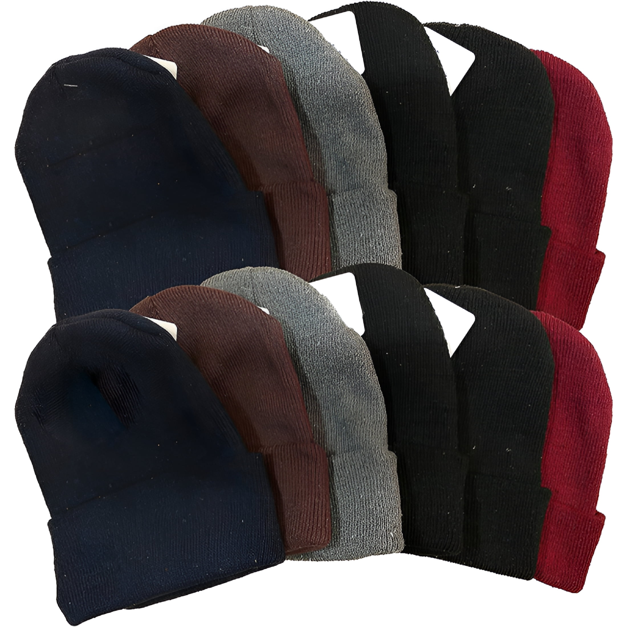 TELOLY 2026 New 12 Pairs of Adult Beanie Winter Hats, Assorted Colors ...