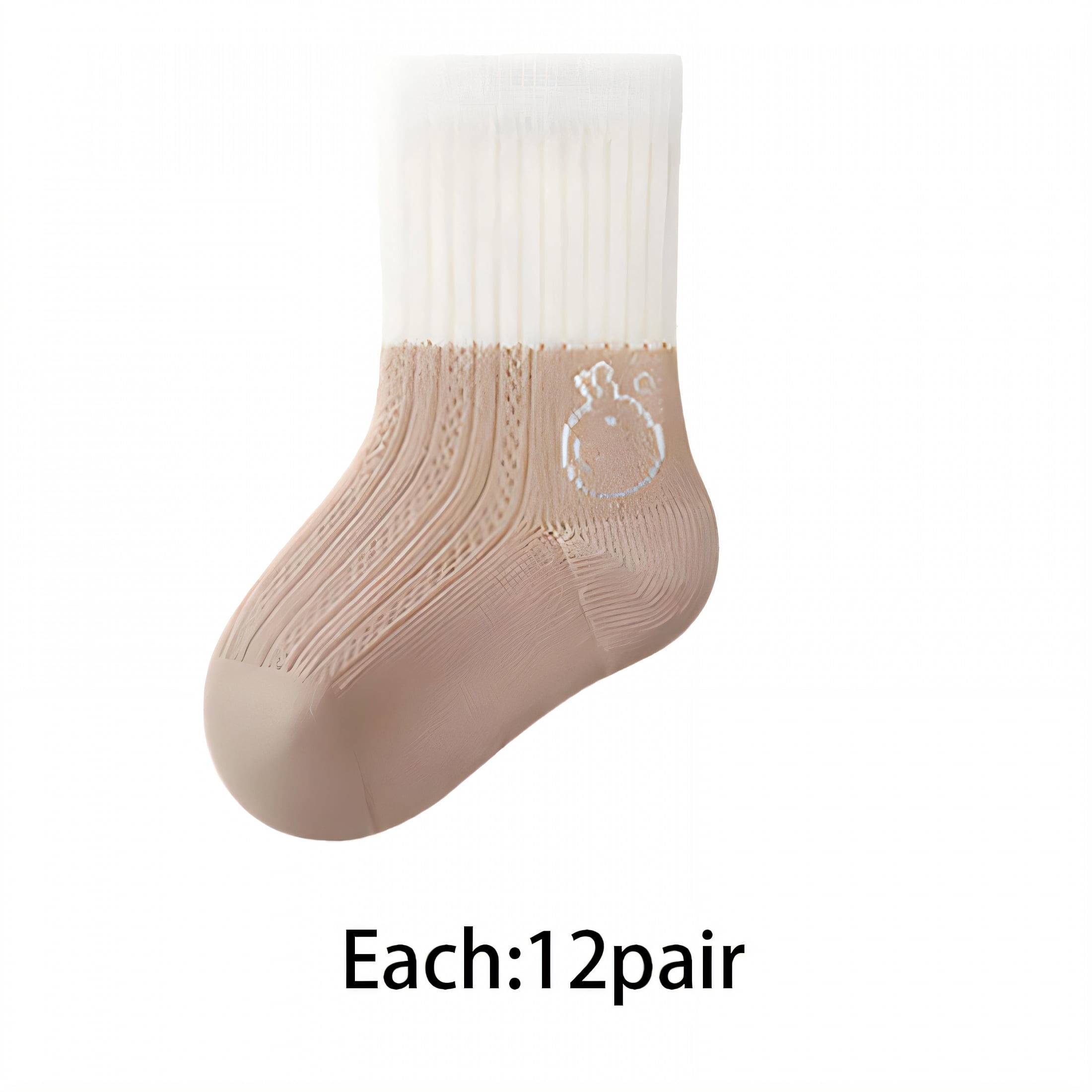 TELOLY 12Pack Toddler Socks,Skin-Friendly Fiber Baby Socks,Seamless-Toe ...
