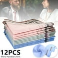 TELOLY 12Packs Men's Handkerchief Cotton Soft Assorted Gift Box Set ...