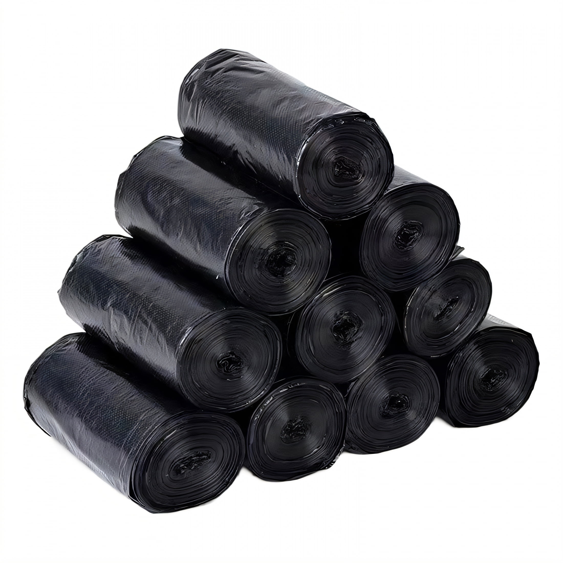 TELOLY 130Pcs Drawstring Bags,Exceptional Stretch Black Garbage Bags ...