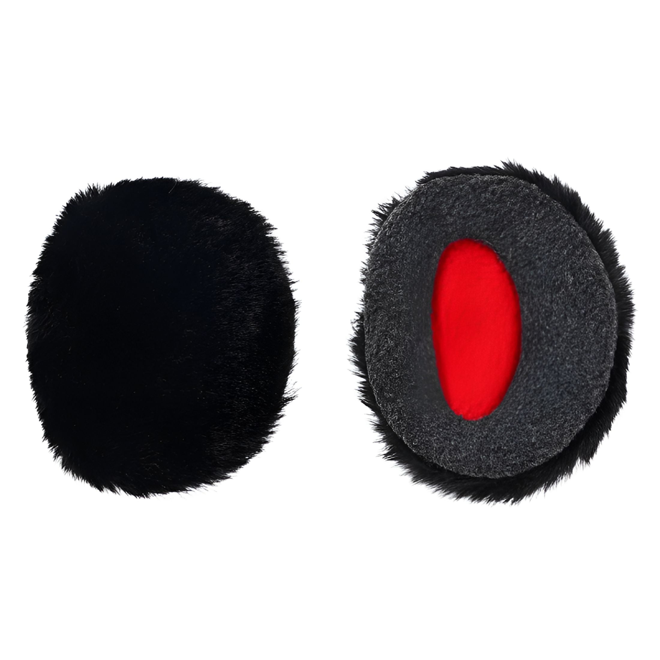 TELOLY 2 Pairs Bandless Ear Muffs Fleece Ear Muffs Thick Winter Ear ...