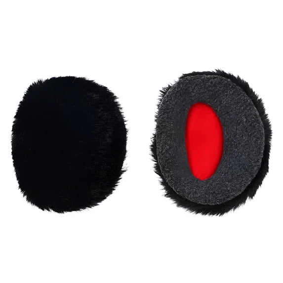 TELOLY 2 Pairs Bandless Ear Muffs Fleece Ear Muffs Thick Winter Ear ...