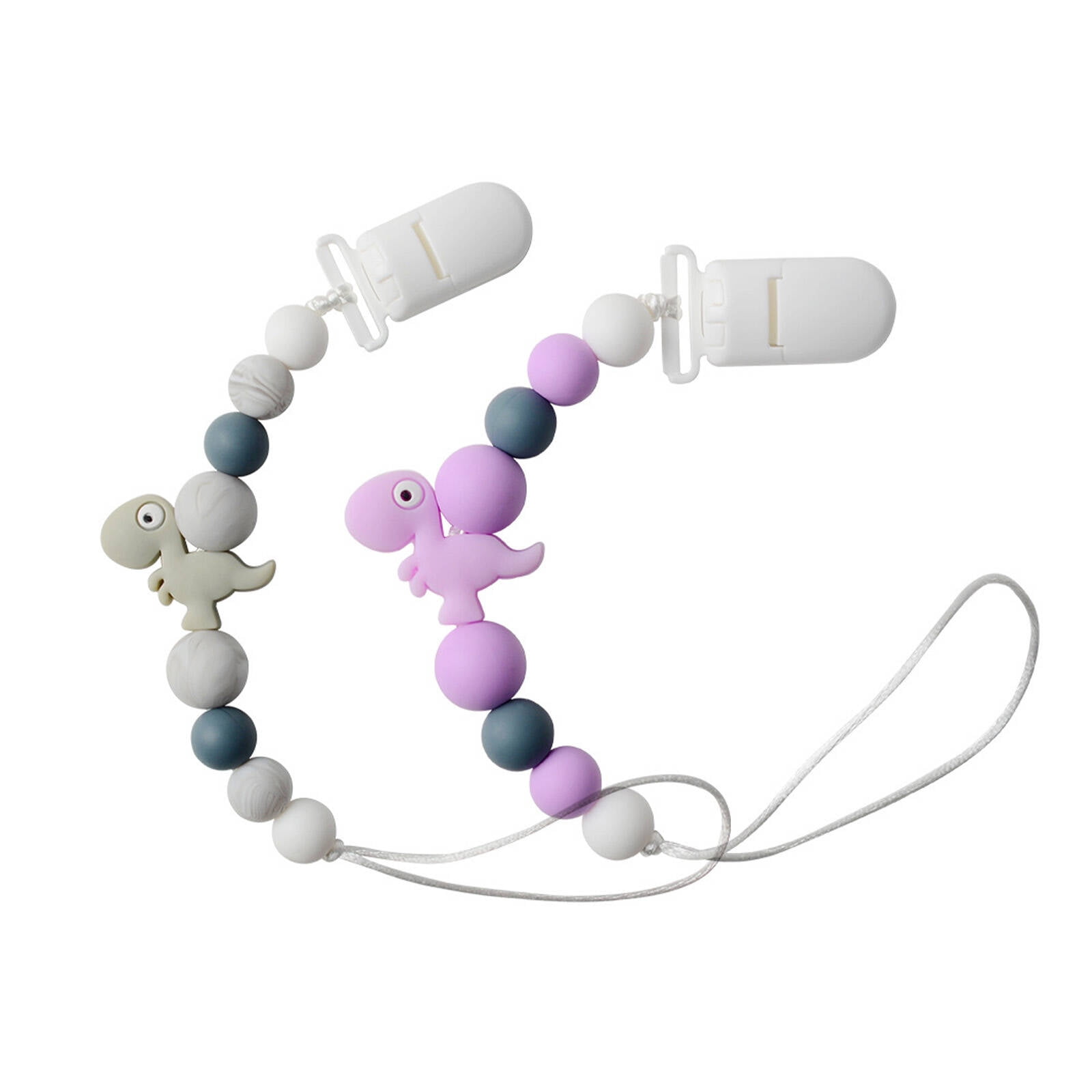 TELOLY 2 Pcs Pacifier Clip Adjustable Design Mam Pacifier Clip ...