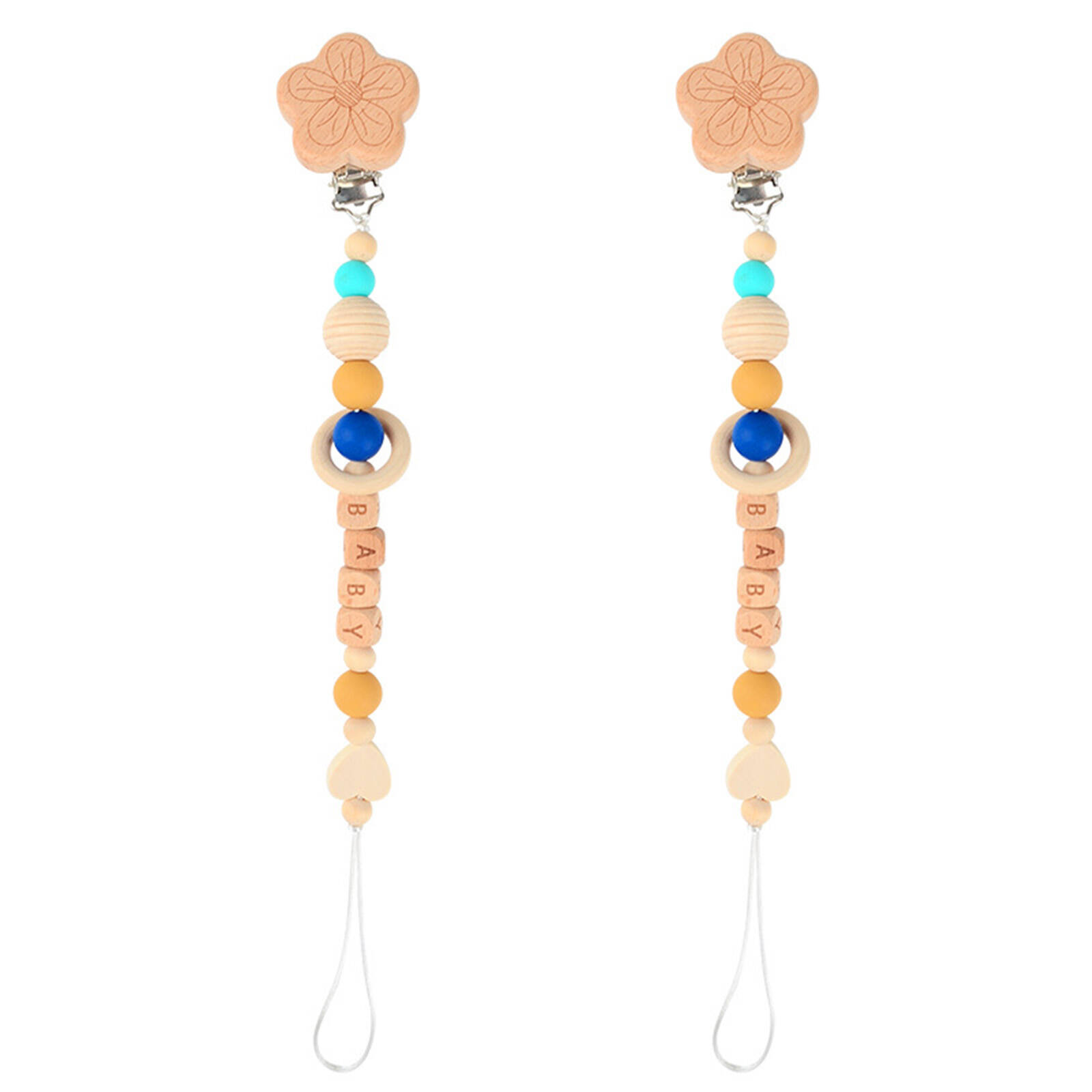 TELOLY 2 Pcs Pacifier Clip Anti-Lost Gadget Pacifier Holder Durable ...