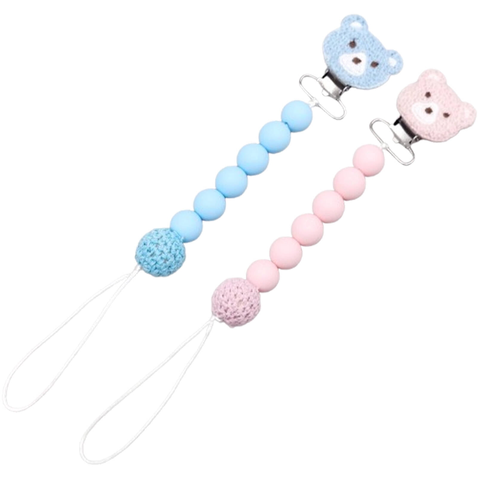 TELOLY 2 Pcs Pacifier Clip Cartoon Design Mam Pacifier Clip Lightweight ...