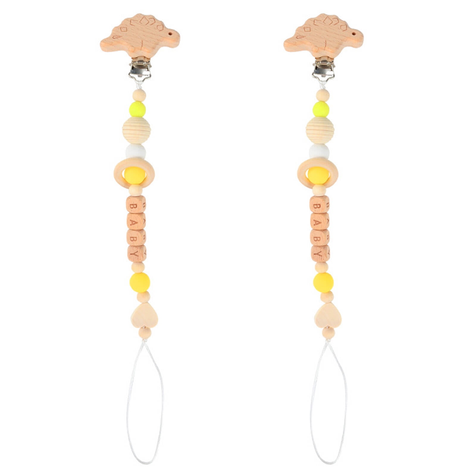 TELOLY 2 Pcs Pacifier Clip Cartoon Design Mam Pacifier Clip Multiple ...