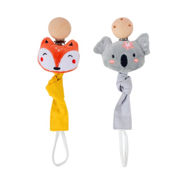 TELOLY 2 Pcs Pacifier Clip Flexible Band Material Baby Pacifier ...