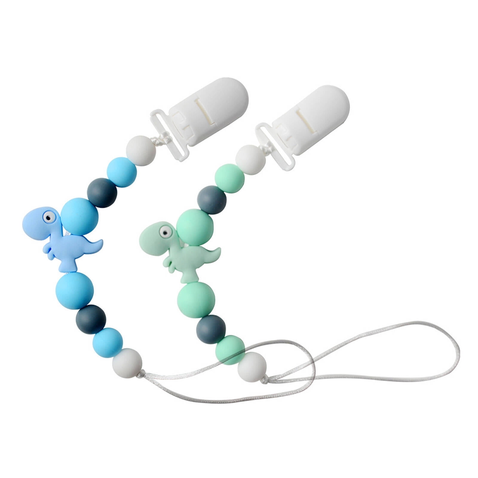 TELOLY 2 Pcs Pacifier Clip Non-Toxic Safe Ingredients Pacifiers ...