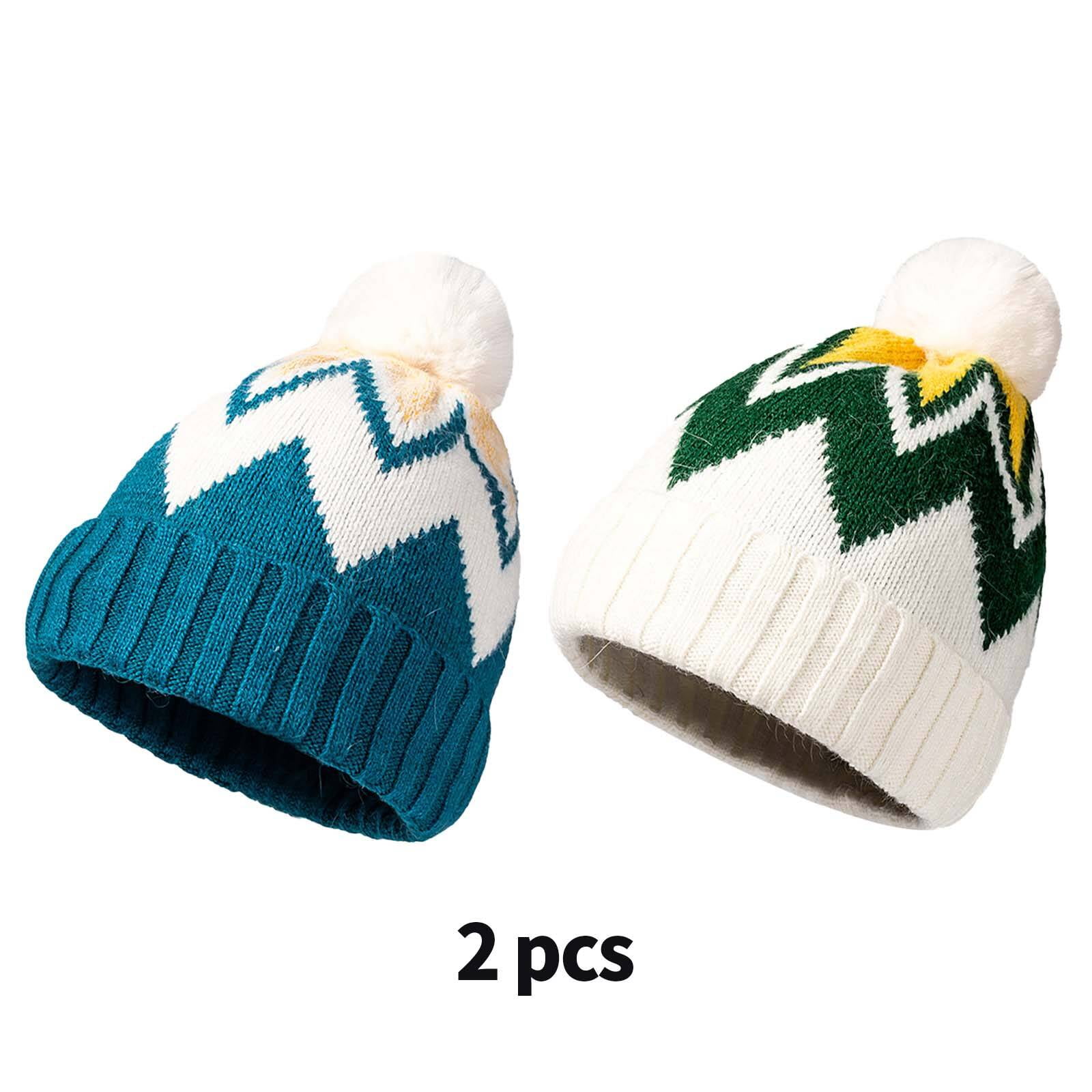 TELOLY 2 Pcs Womens Hats,Soft and Comfortable Design Beanie,Warmth,Chic ...