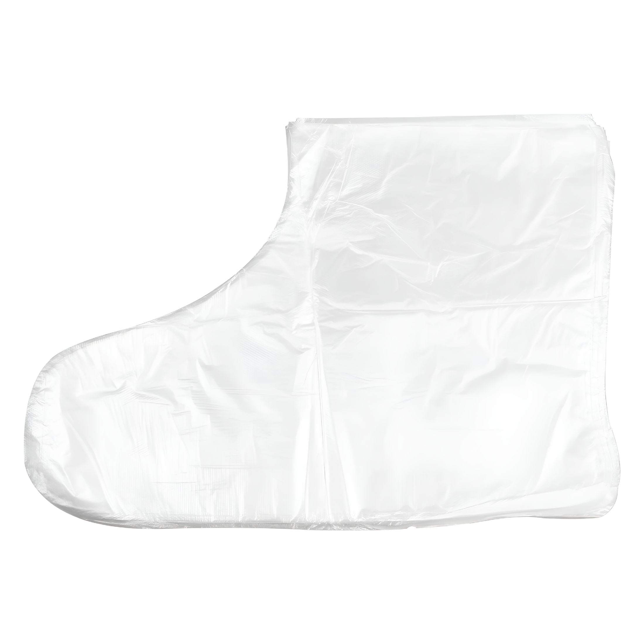 TELOLY 200pcs Disposable Foot Covers Transparent Plastic Booties Foot ...