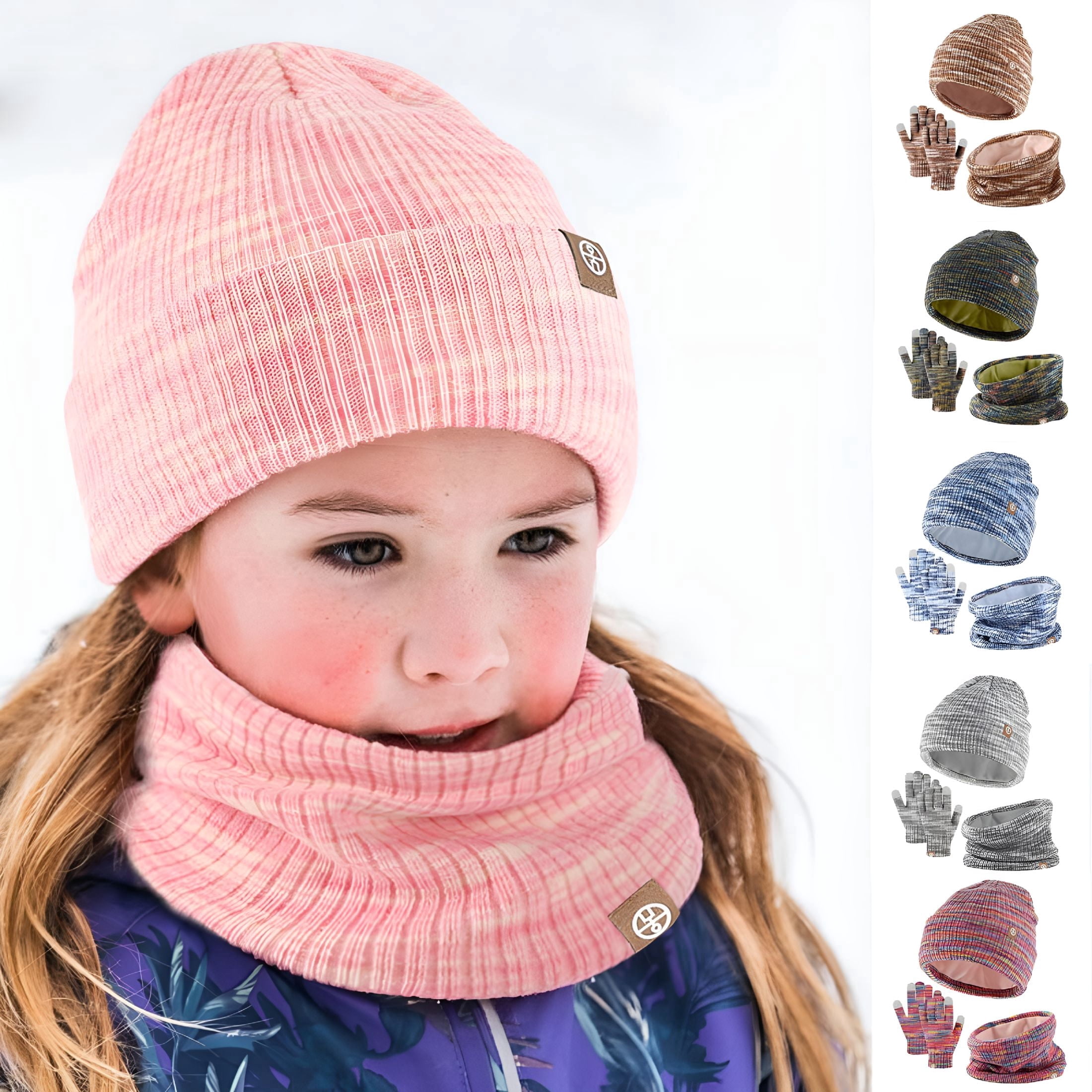 TELOLY 2026 New Baby Winter Hat and Mitten Set Toddler Baby Boys Girls ...