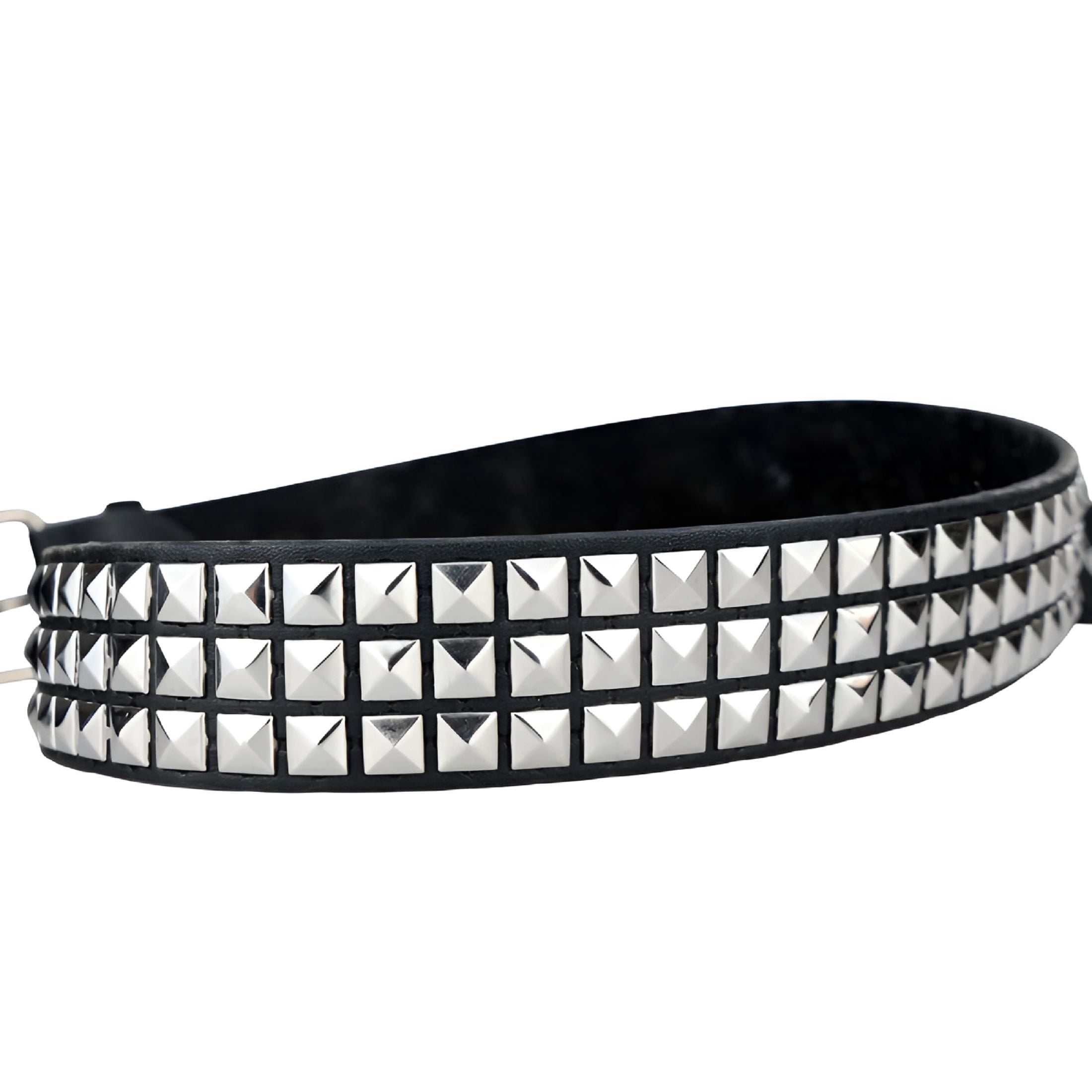 TELOLY 2026 New Black Studded Belt Punk Rock Rivet Belt Grommet Threads ...