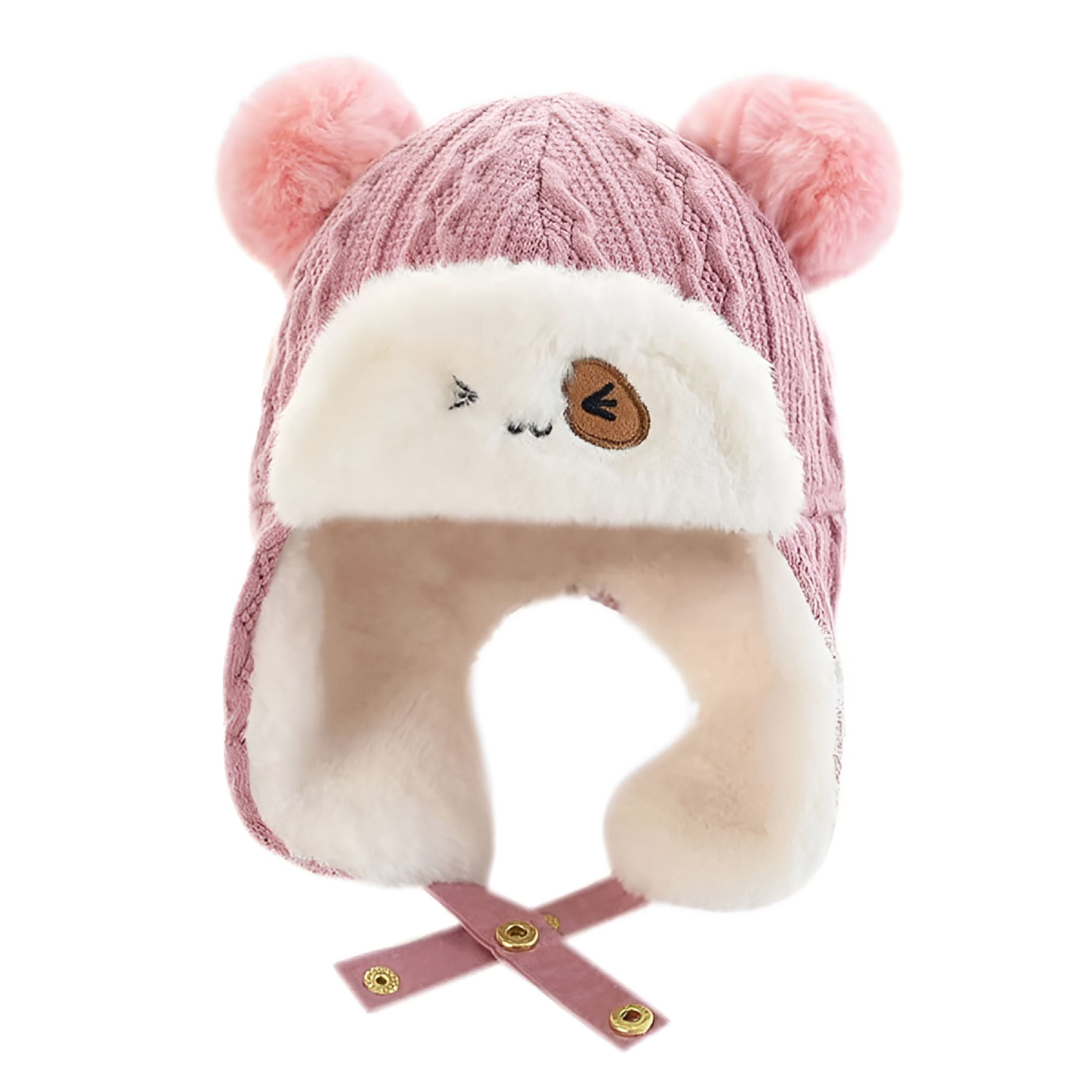 TELOLY 2026 New Infants Winter Warm Hats Baby Boys Girls Cute Ear Flaps ...