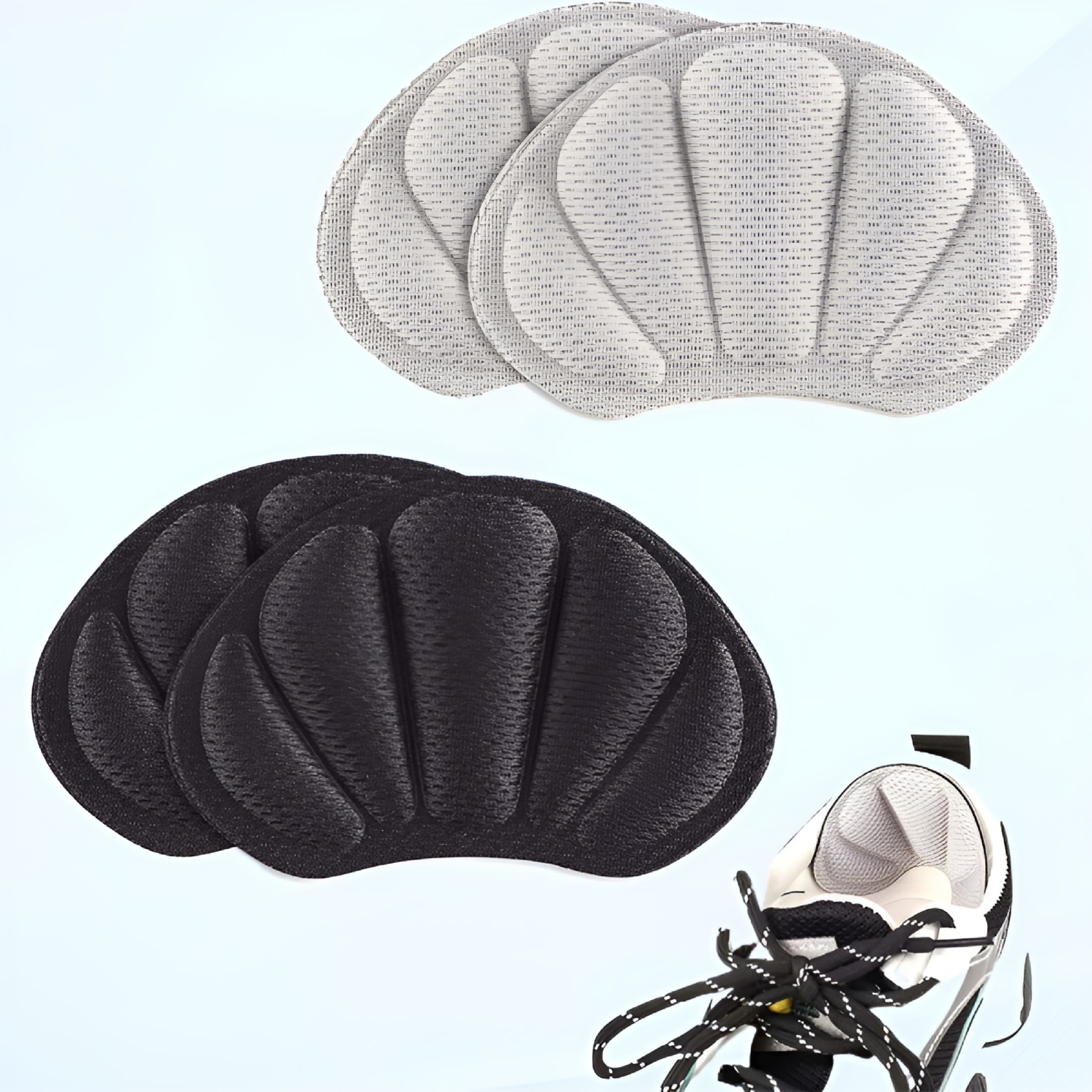 TELOLY 2026 New Mesh Soft Heel Grips,4Pcs Heel Grips Pads for Shoes Too ...