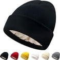 TELOLY 2026 New Satin Lined Beanie for Women Silk Lining Soft Winter ...