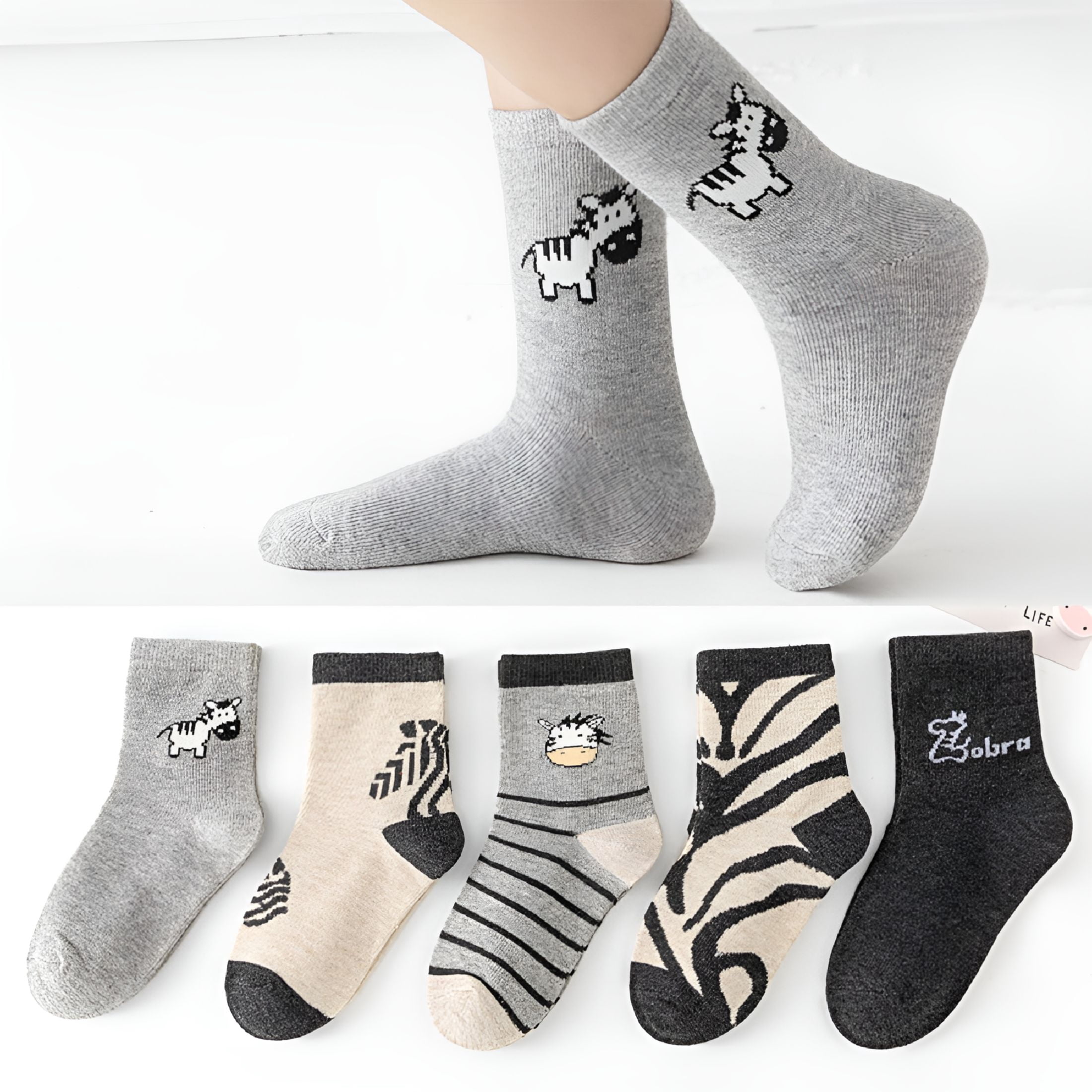 TELOLY 2026 New Toddler Kids Boys Crew Socks Athletic 100% Cotton Socks ...