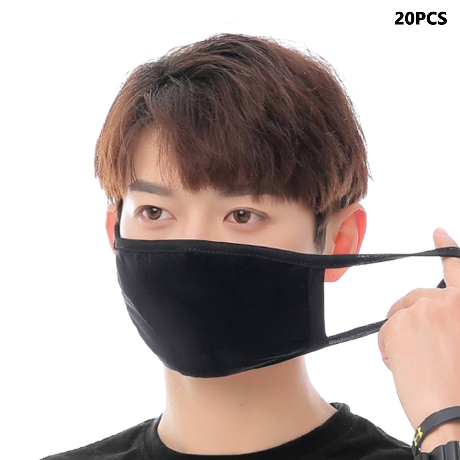 TELOLY 20Pcs Full Face Mask,Secure All Around Shield facemask,Soft ...