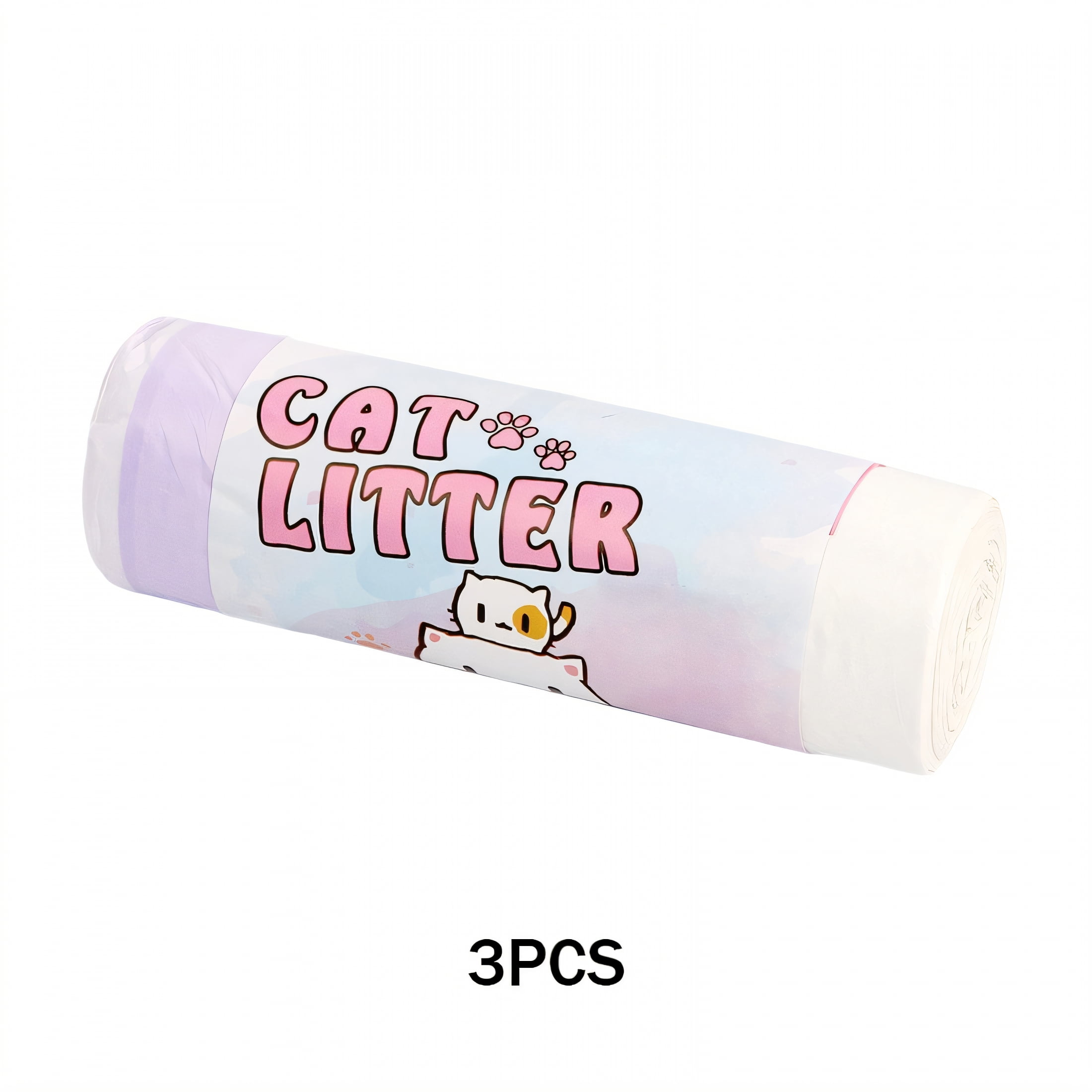 TELOLY 21Pcs Cat Litter Bags,Heatproof Surface Cat Poop Bags,Self ...