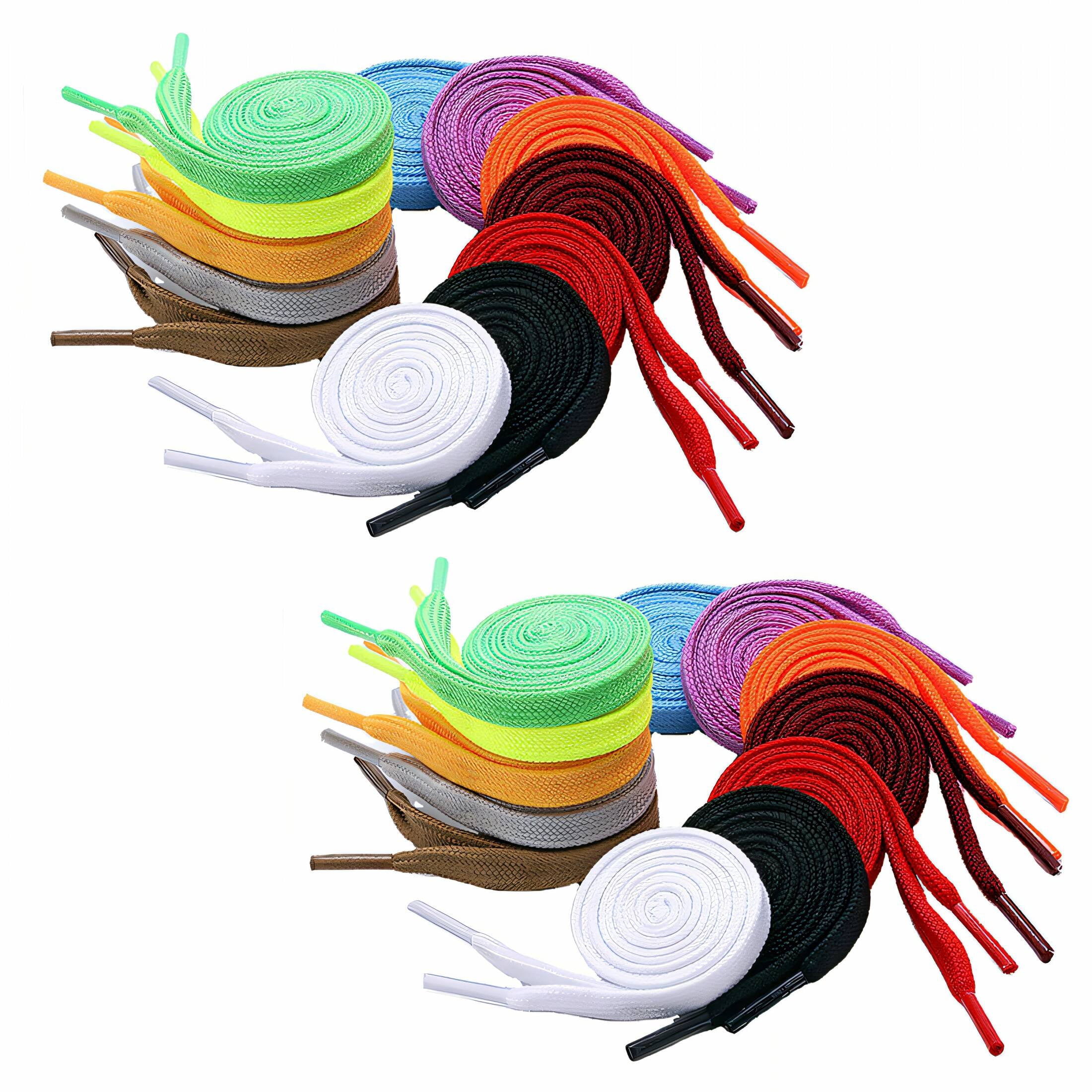 TELOLY 24Pcs Shoe Laces Multiple Colors Shoe Laces for Sneakers ...