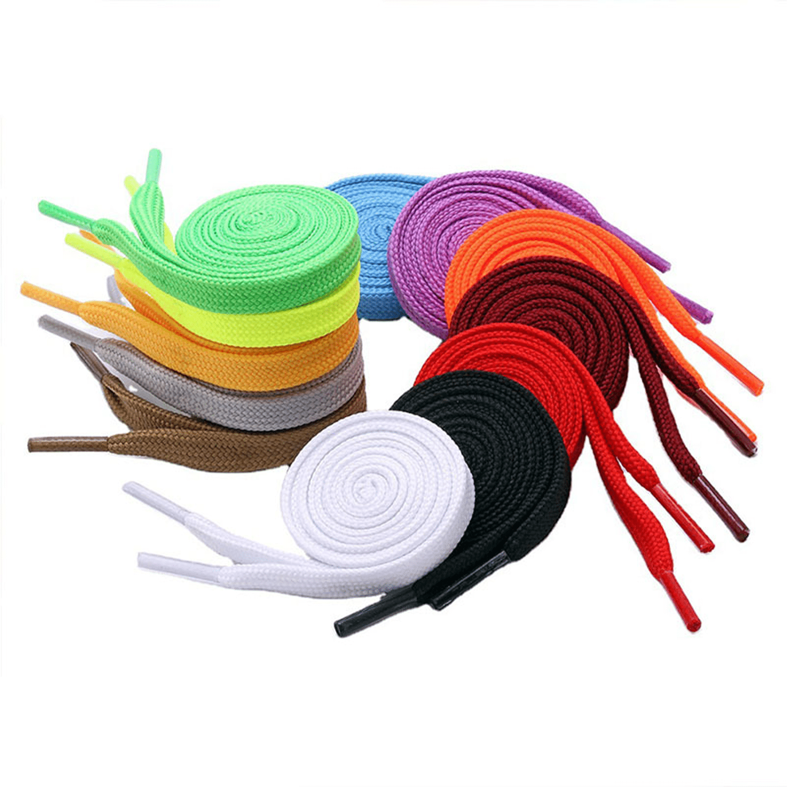 TELOLY 24Pcs Shoe Laces Multiple Colors Shoe Laces for Sneakers ...