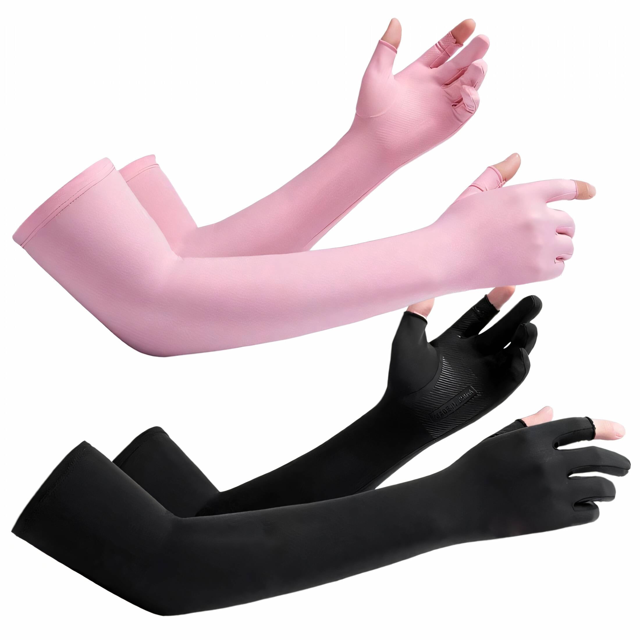 TELOLY 2Pairs Arm Sleeves,Soft Touch UPF50+ Polyester Arm Sleeves for ...