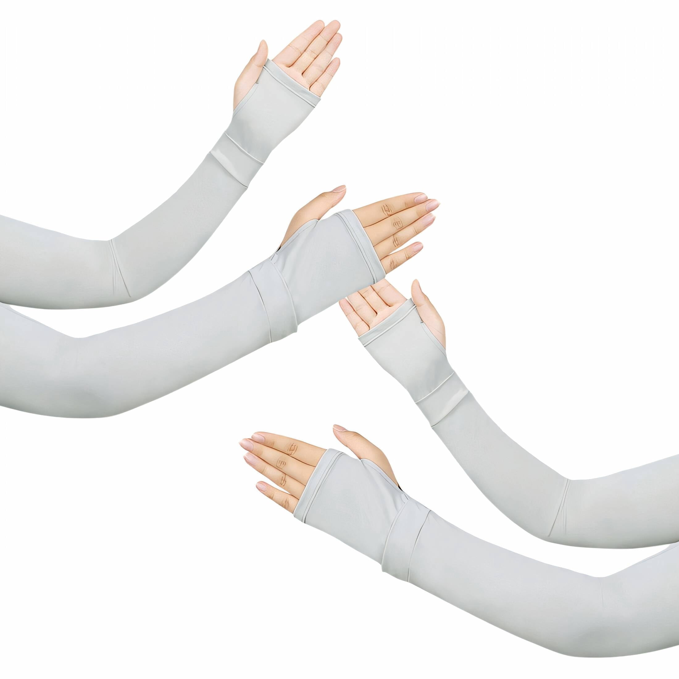 TELOLY 2Pairs Arm Sleeves,UV Resistant UPF50+ Nylon Mangas Para Brazos ...