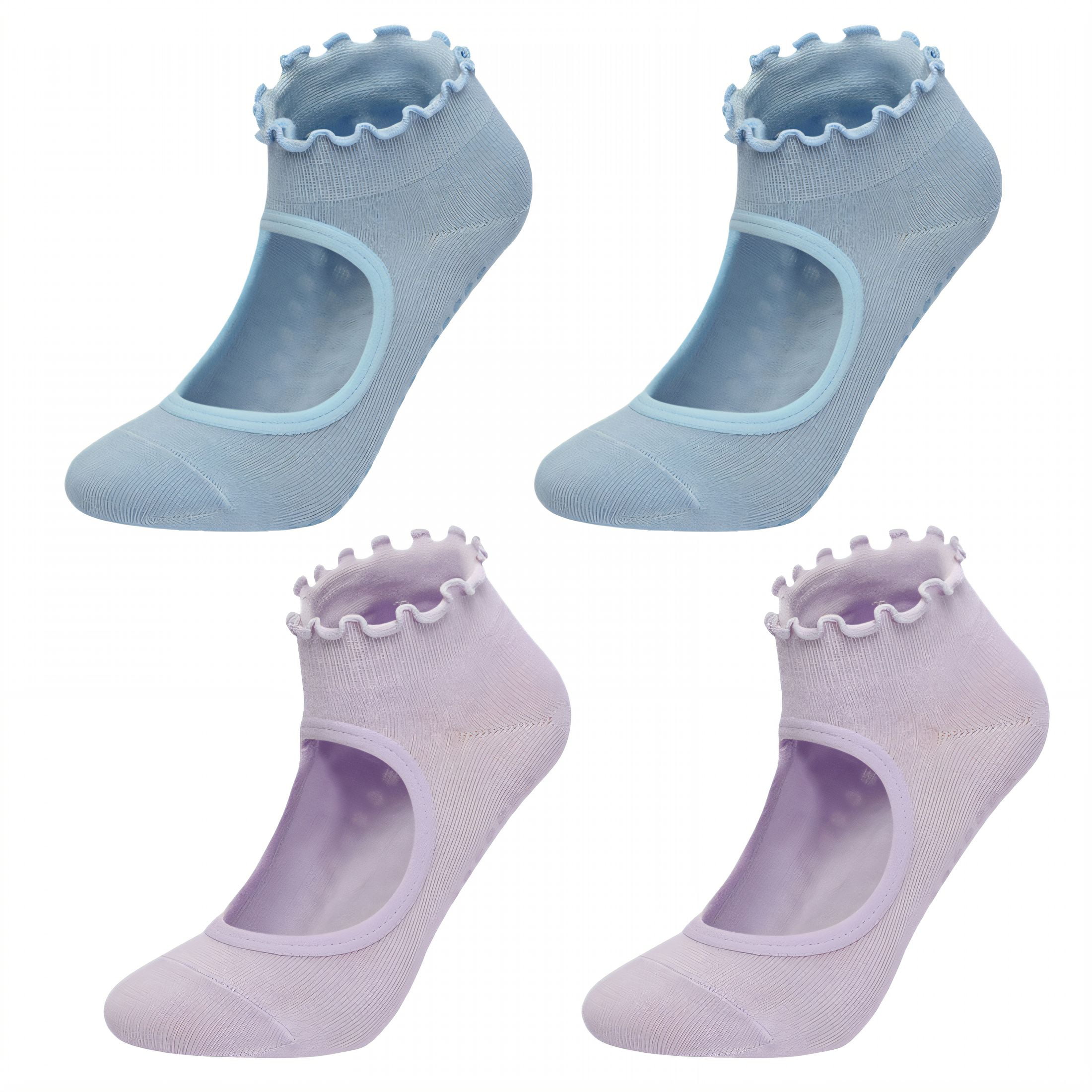 TELOLY 2Pairs Grip Socks,Dance Dedicated Texture Grippy Socks Woman ...