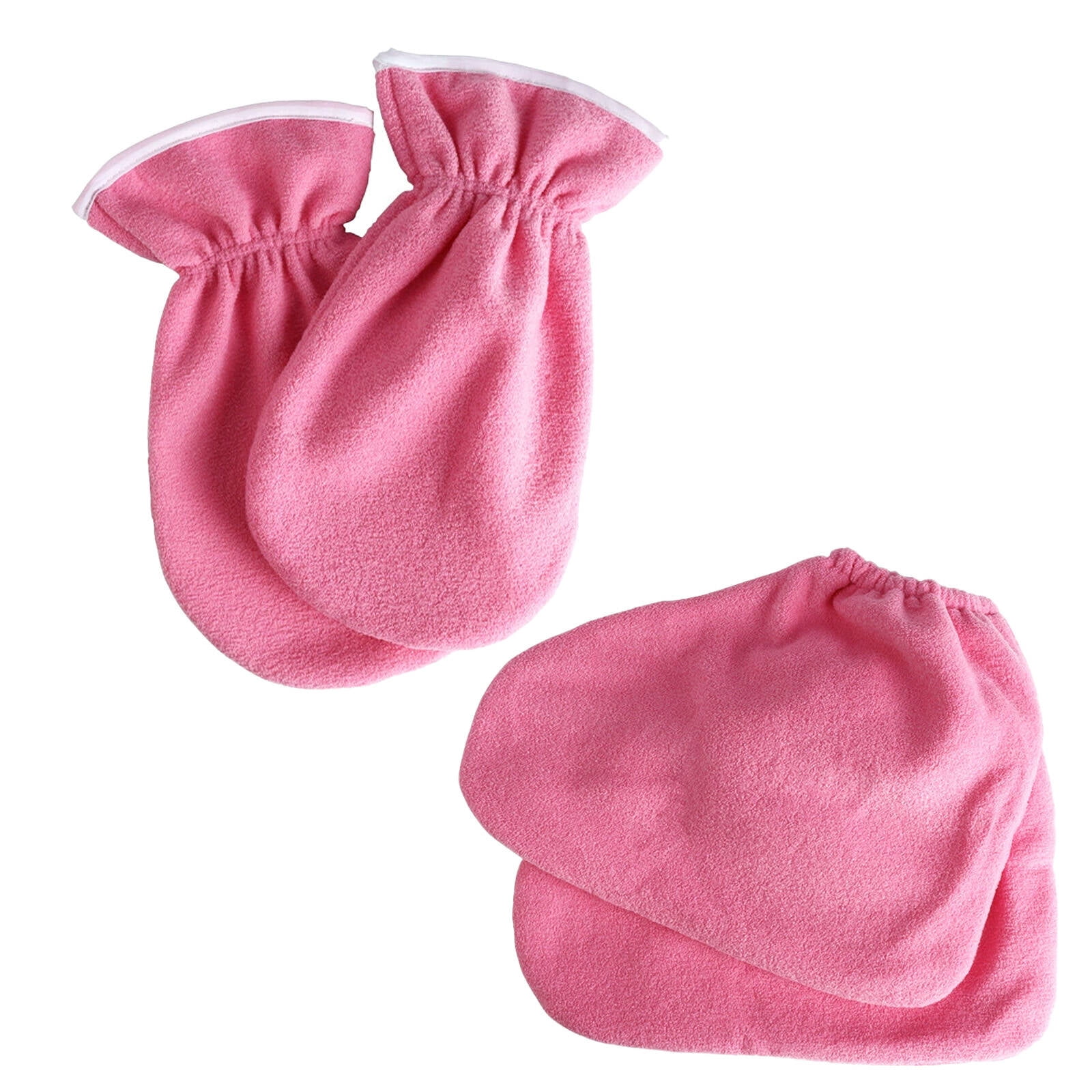 TELOLY 2Pairs Spa Mitts Gloves Thick Insulation Foot Mitt Elastic Wrist ...