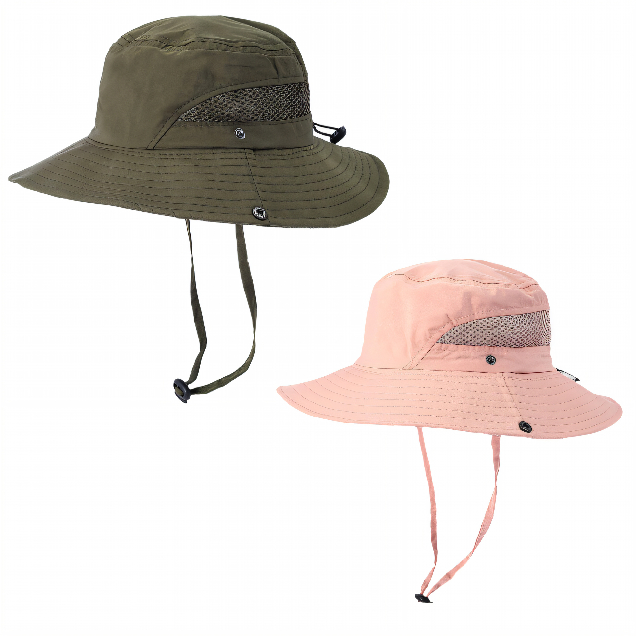 TELOLY 2Pcs Baby Sun Hat,Enlarged Brim Shields Face and Neck Baby Boy ...