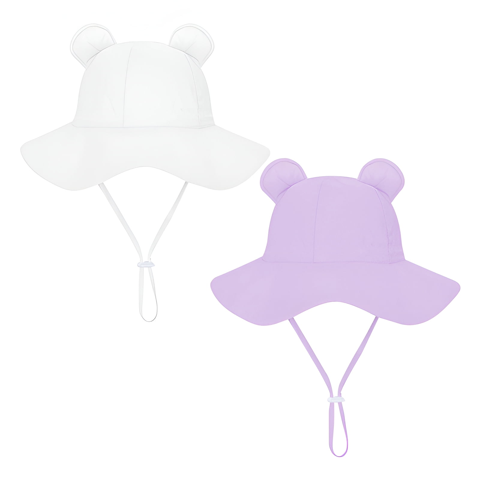 TELOLY 2Pcs Baby Sun Hat,Strong Sun Protection Toddler Sun Hat,Outdoor ...