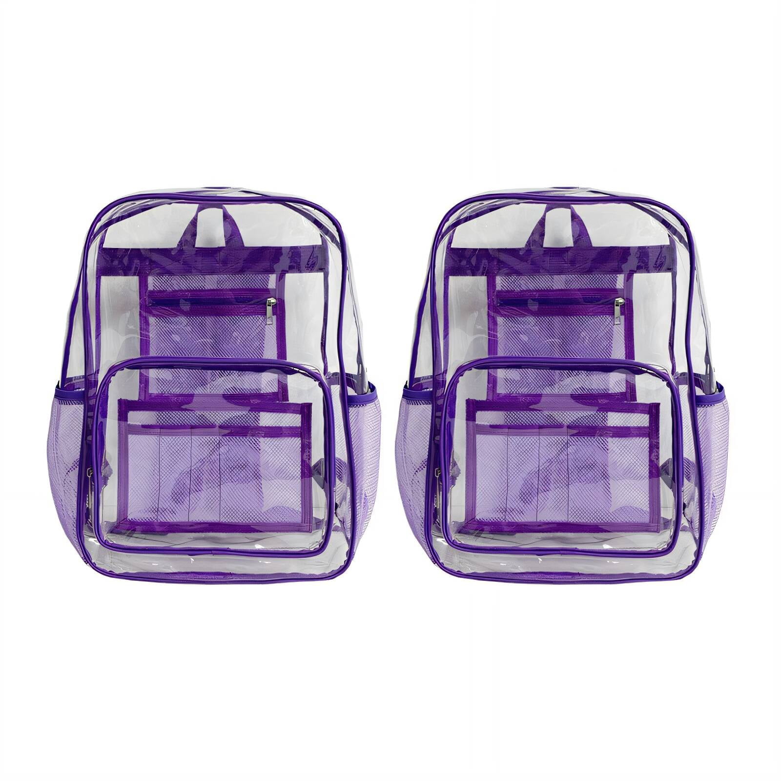 TELOLY 2Pcs Backpack Generous Storage Clear Backpack Ultra-Light ...