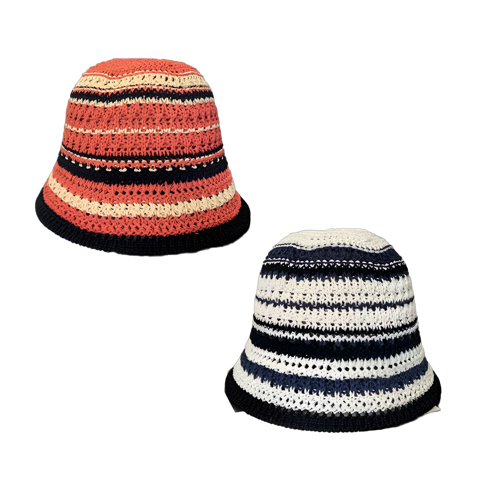 TELOLY 2Pcs Cowboy Hats for Women,Colorful Knit Cowboy Hat Men,Hollow ...