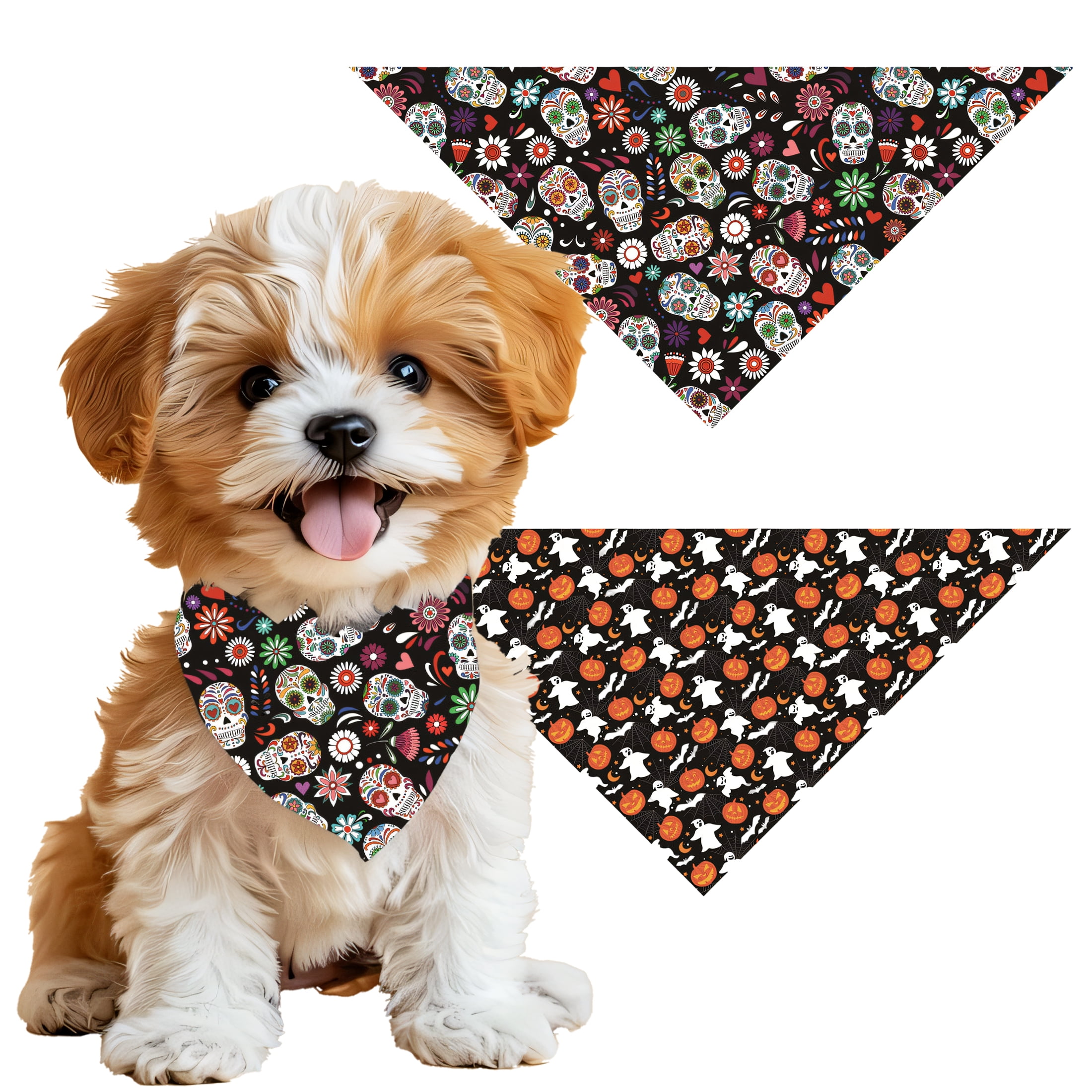 TELOLY 2Pcs Dog Bandanas Boy,Polyester Cooling Bandana for Dogs for ...