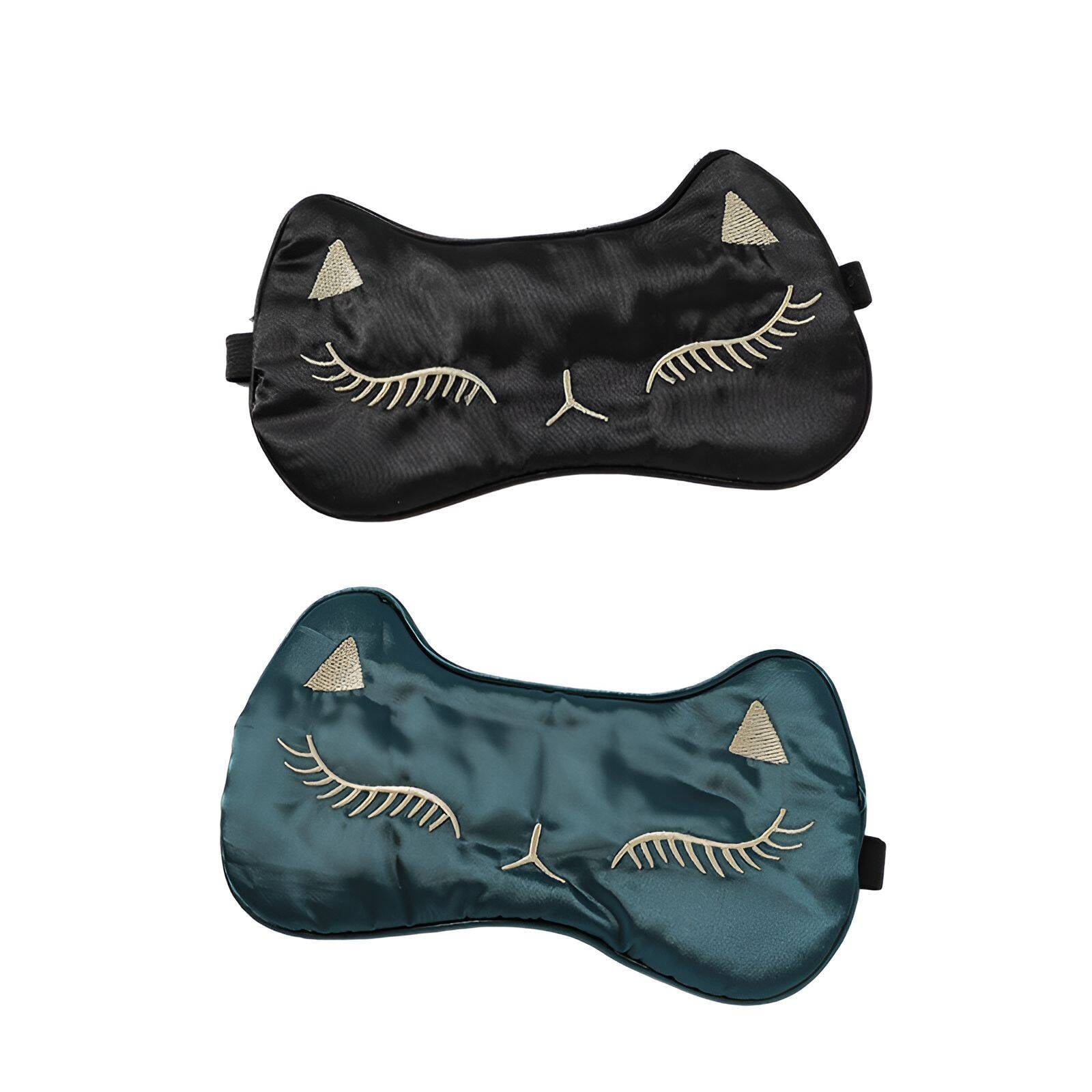 TELOLY 2Pcs Eye Covers for Sleeping,7.87*3.94"Sleep Mask Silk,Silk Silk ...