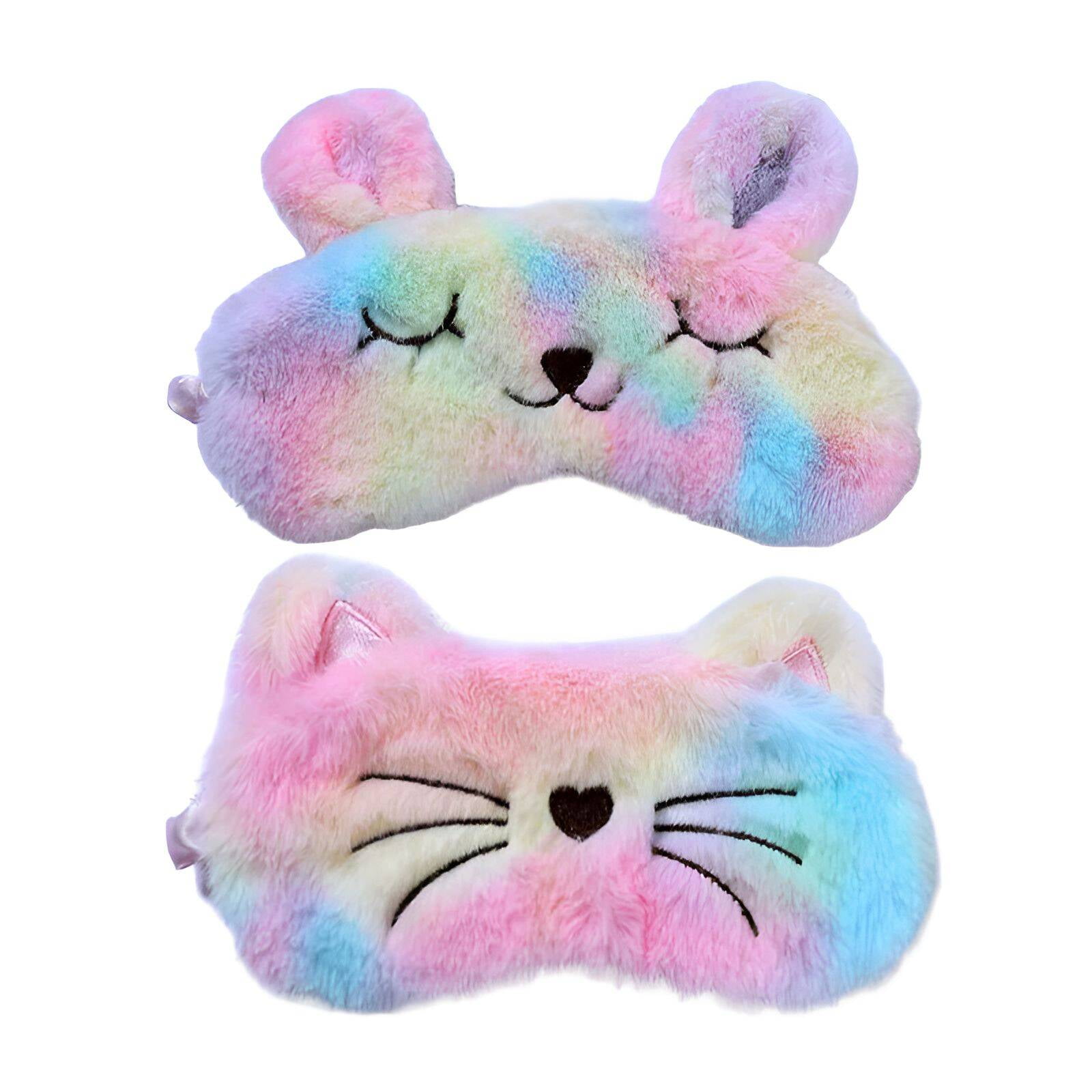 TELOLY 2Pcs Eye Masks,Plush Contour Suits Side Sleepers Sleep Mask for ...