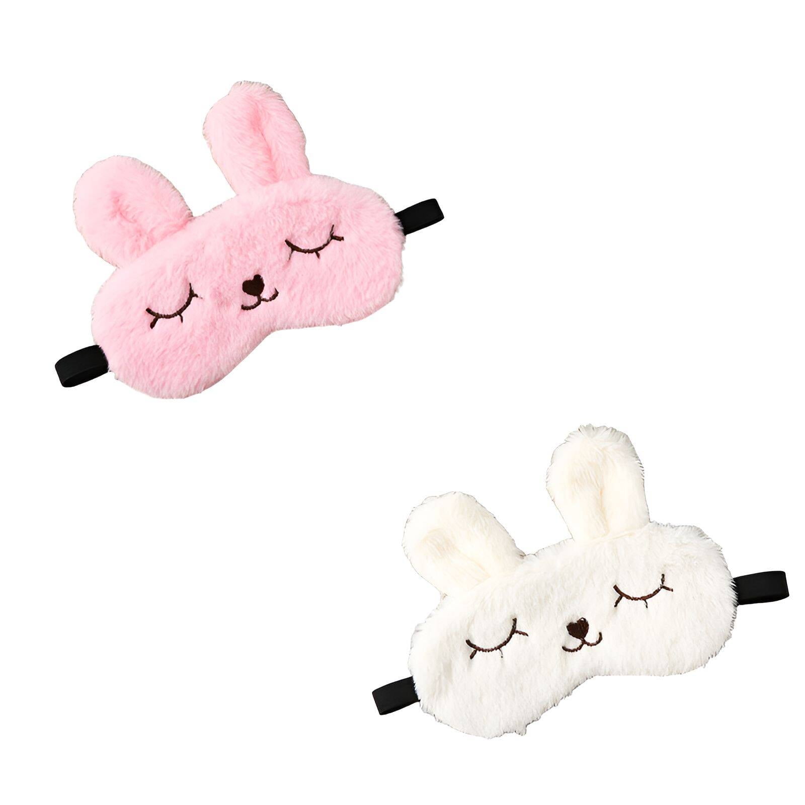 TELOLY 2Pcs Eye Sleep Mask,7.87*3.94"Sleep Mask Blackout,Plush Sleeping ...