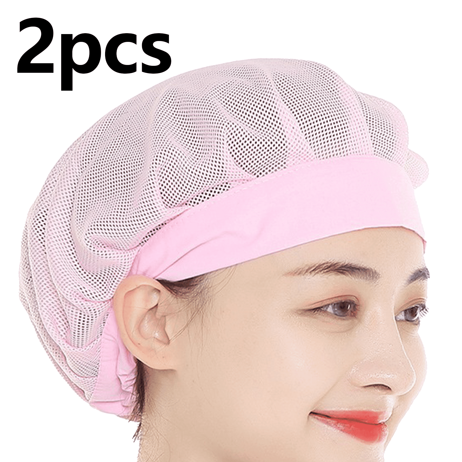 TELOLY 2Pcs Hair Net,Comfortable Wear Hair Nets,Head Protection Net ...