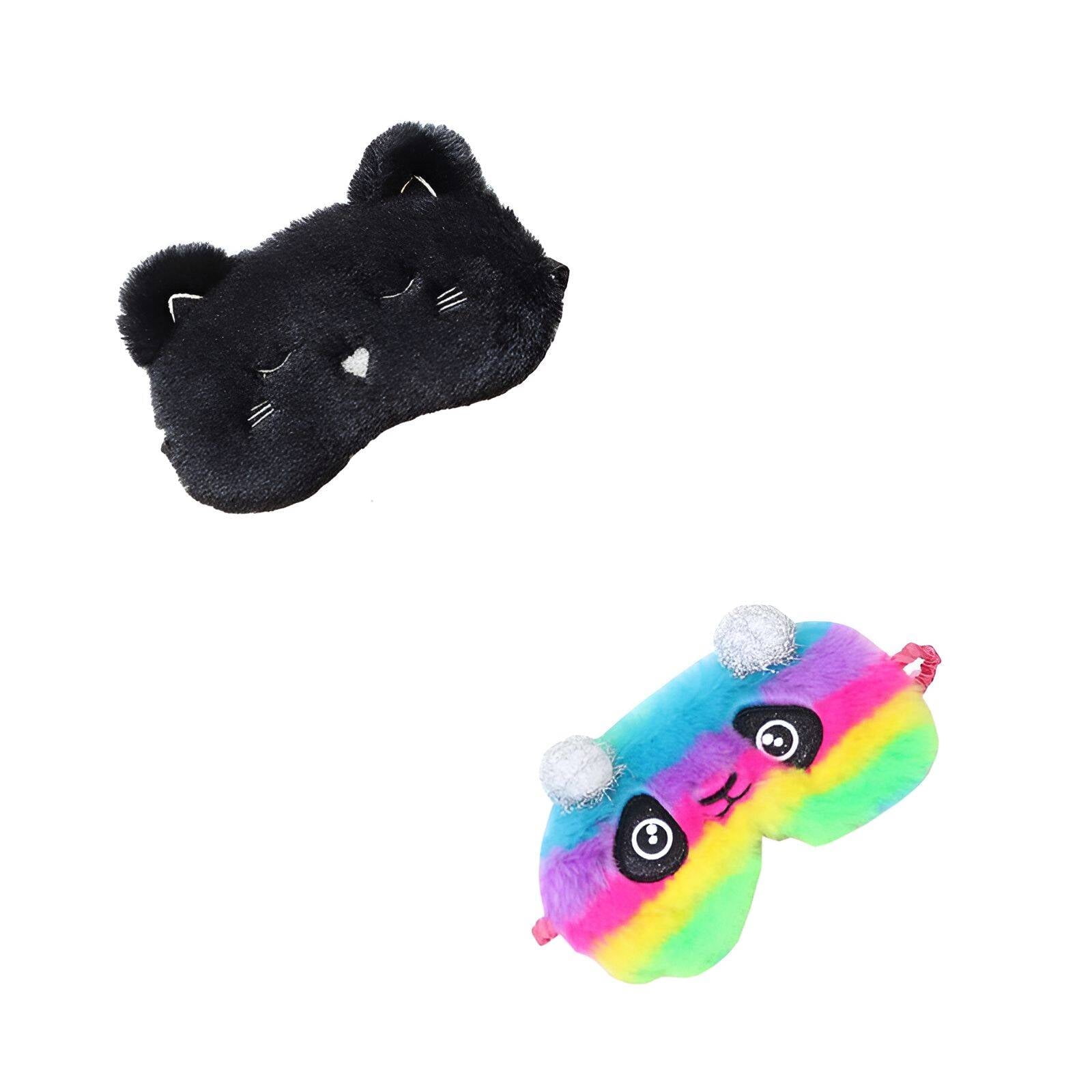 TELOLY 2Pcs Kids Sleep Mask,7.87*3.94"Eye Masks for Sleep,Plush ...