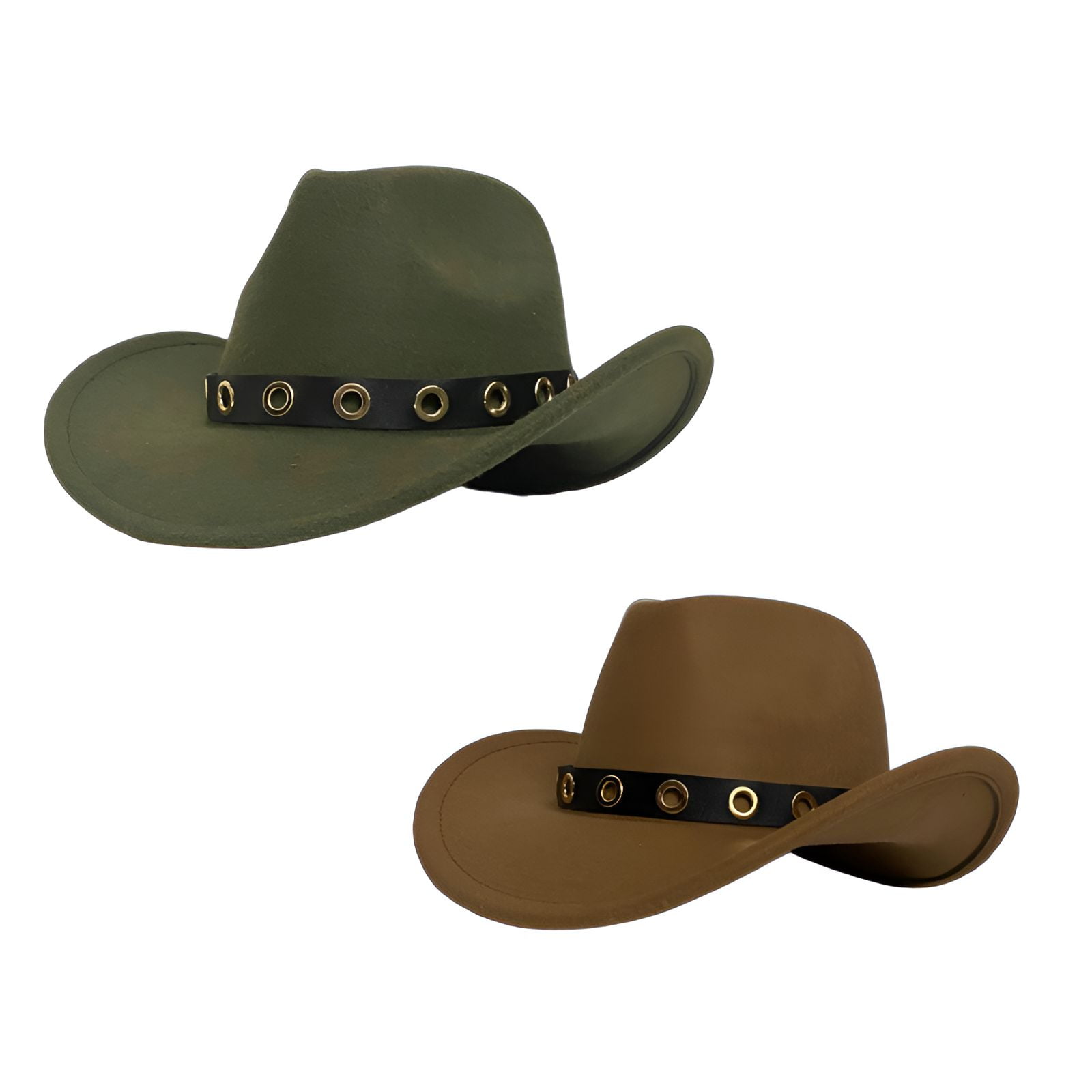 TELOLY 2Pcs Mens Cowboy Hat,Three-Dimensional Cut Bucket Hats for Woman ...