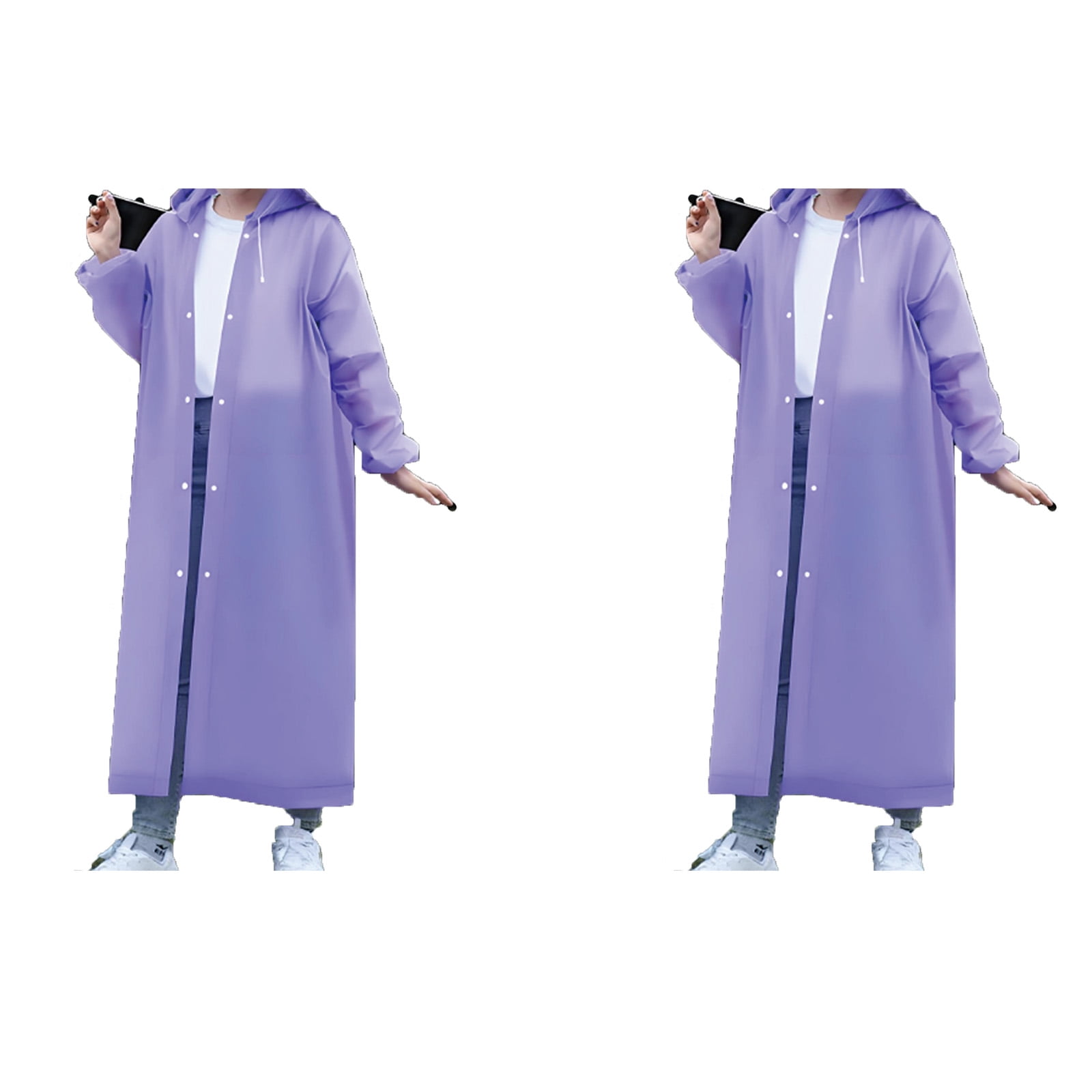 TELOLY 2Pcs Poncho,High-Quality Waterproof EVA Material Flat Ponchos ...