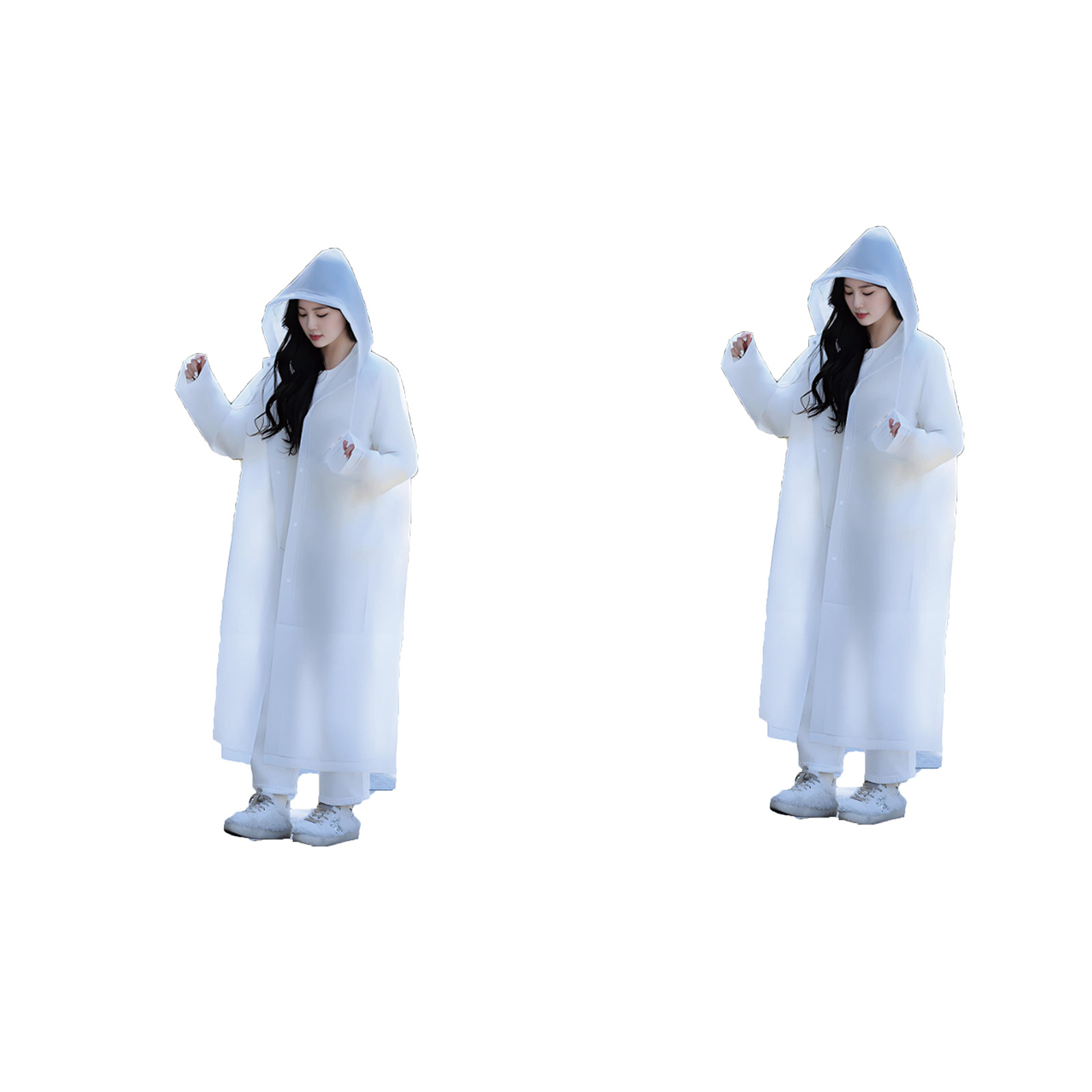 TELOLY 2Pcs Poncho,High-Quality Waterproof EVA Material Flat Ponchos ...