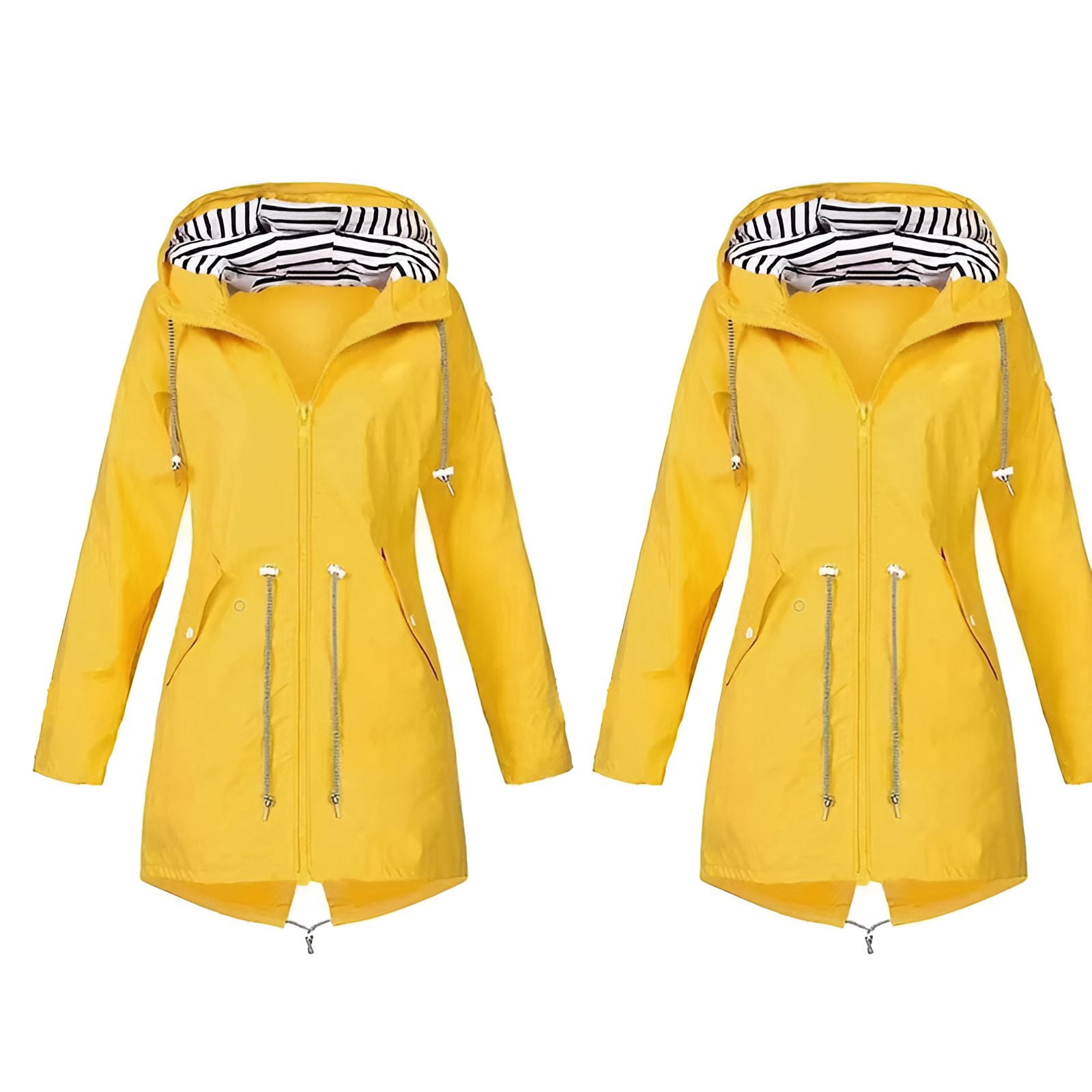 TELOLY 2Pcs Rain Jacket Women,Tight Waterproof Structure Raincoat for ...