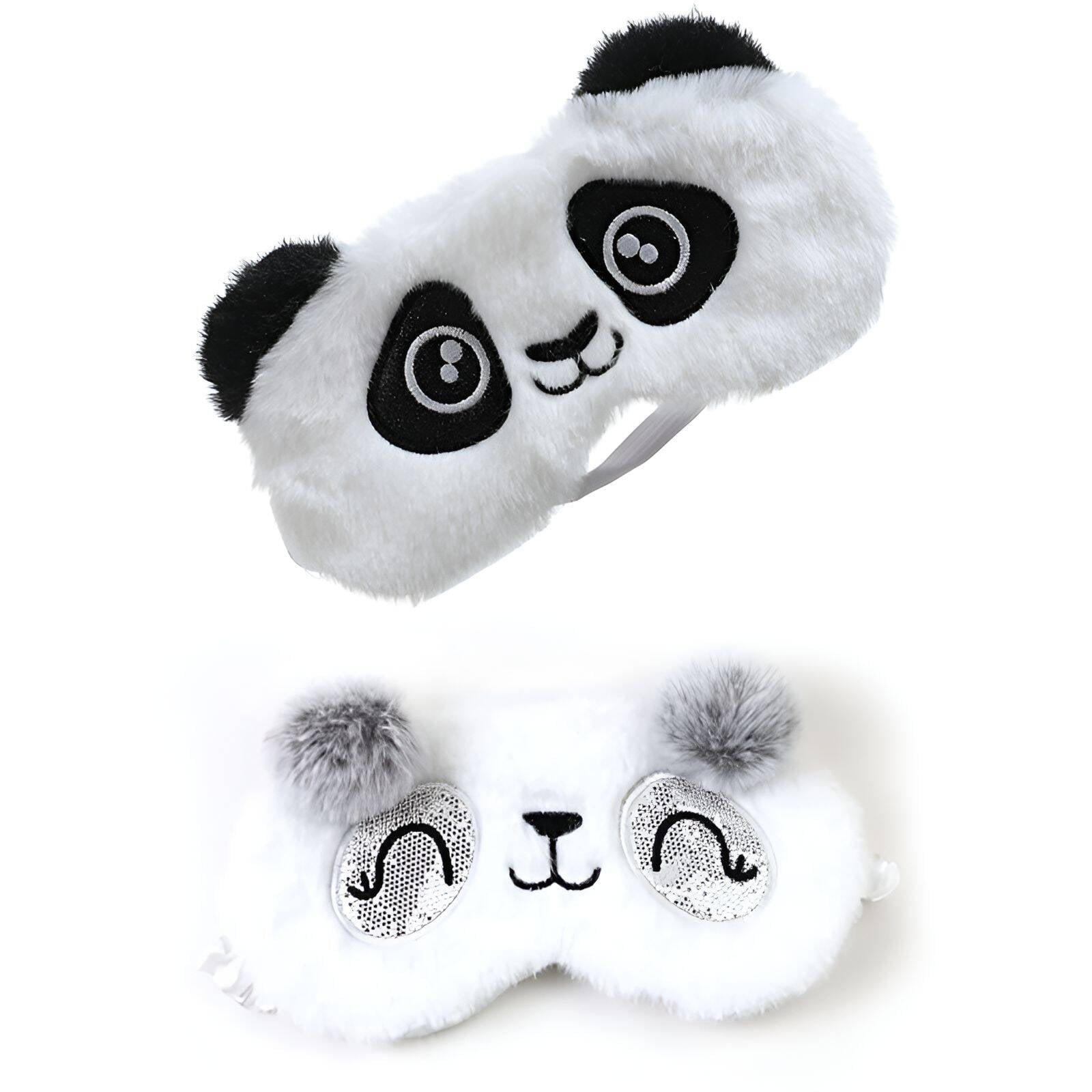 TELOLY 2Pcs Sleep Eye Mask,7.87*3.94"Blindfold,Plush Sleep Masks ...