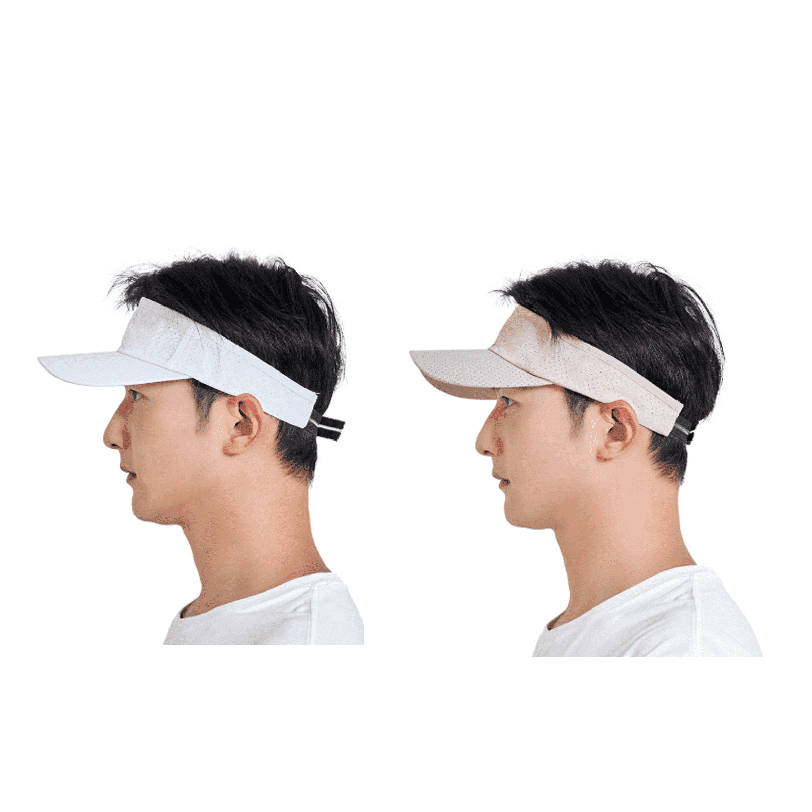 TELOLY 2Pcs Sun Hat Men Summer Polyester Fiber Peaked Cap Hats ...