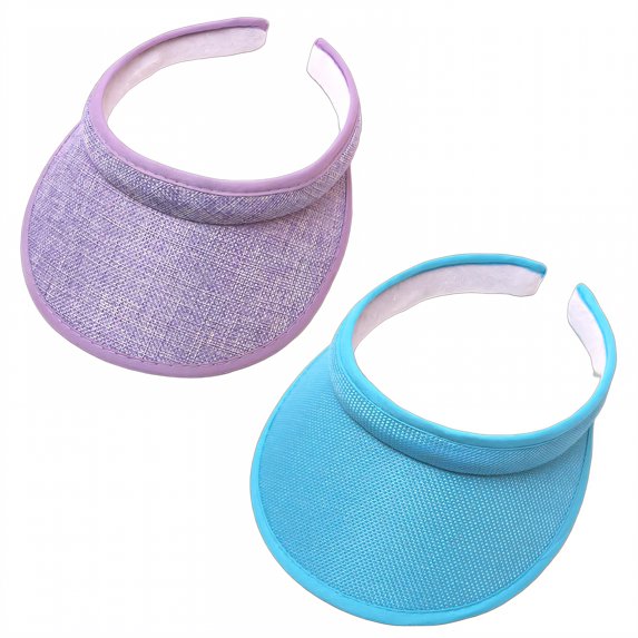 TELOLY 2Pcs Sun Hat,Wide Brim Sun Protection Hats for Women,Adjustable ...